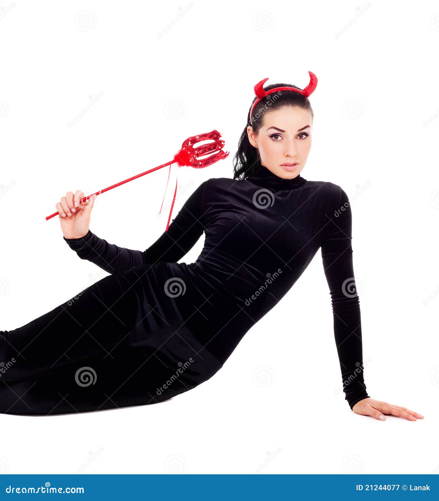 Woman dressed as an imp stock image. Image of costume - 21244077