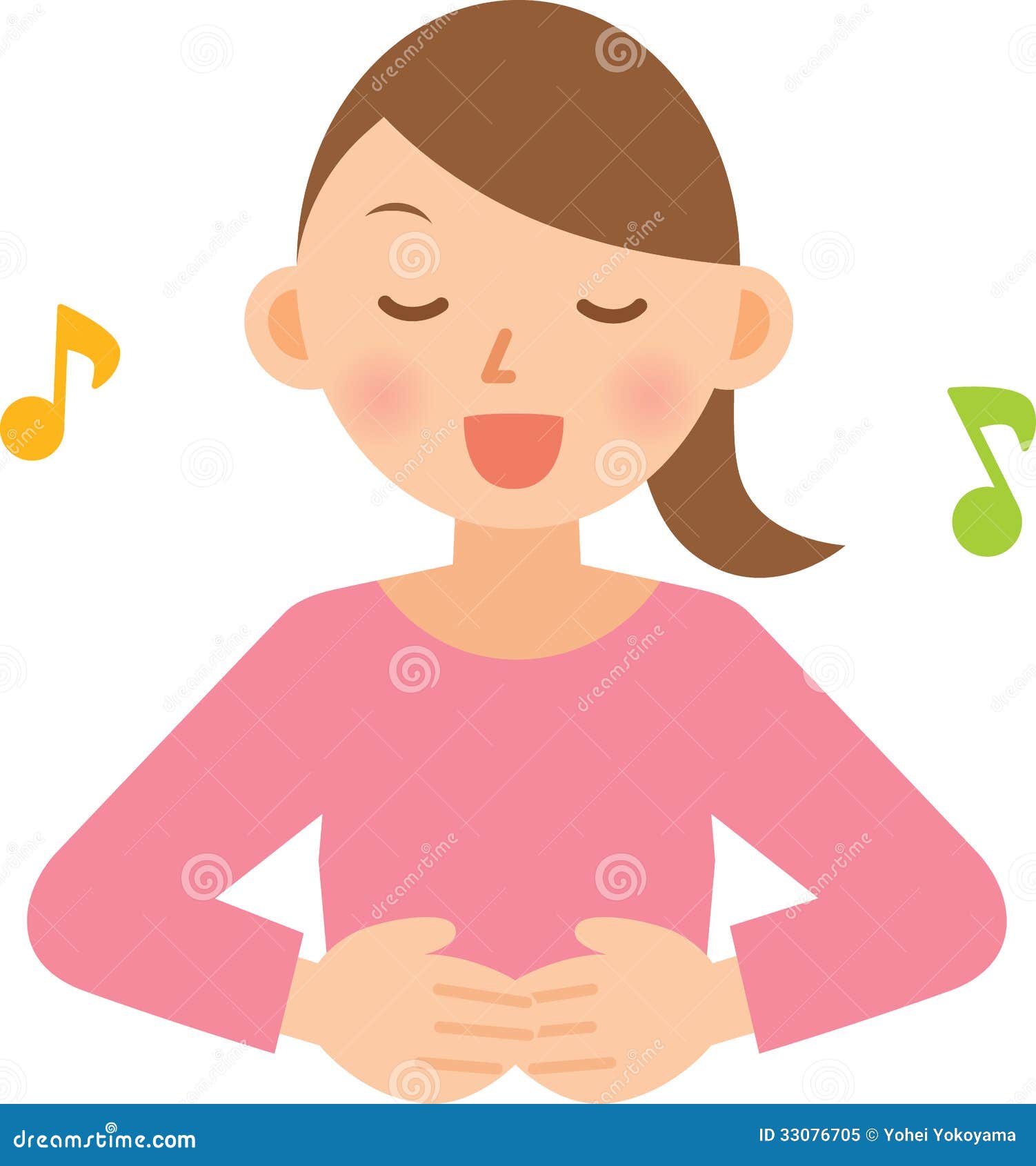 Woman stock illustration. Illustration of portrait, young - 33076705