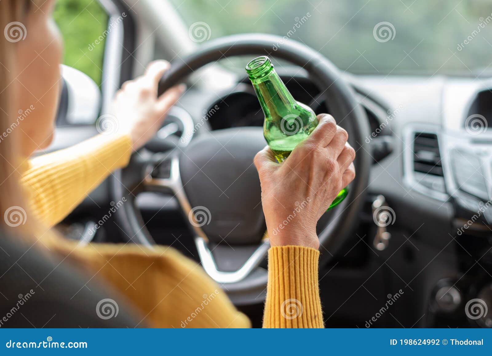 Drinking Alcohol while Driving Stock Photo - Image of people, alcoholic ...
