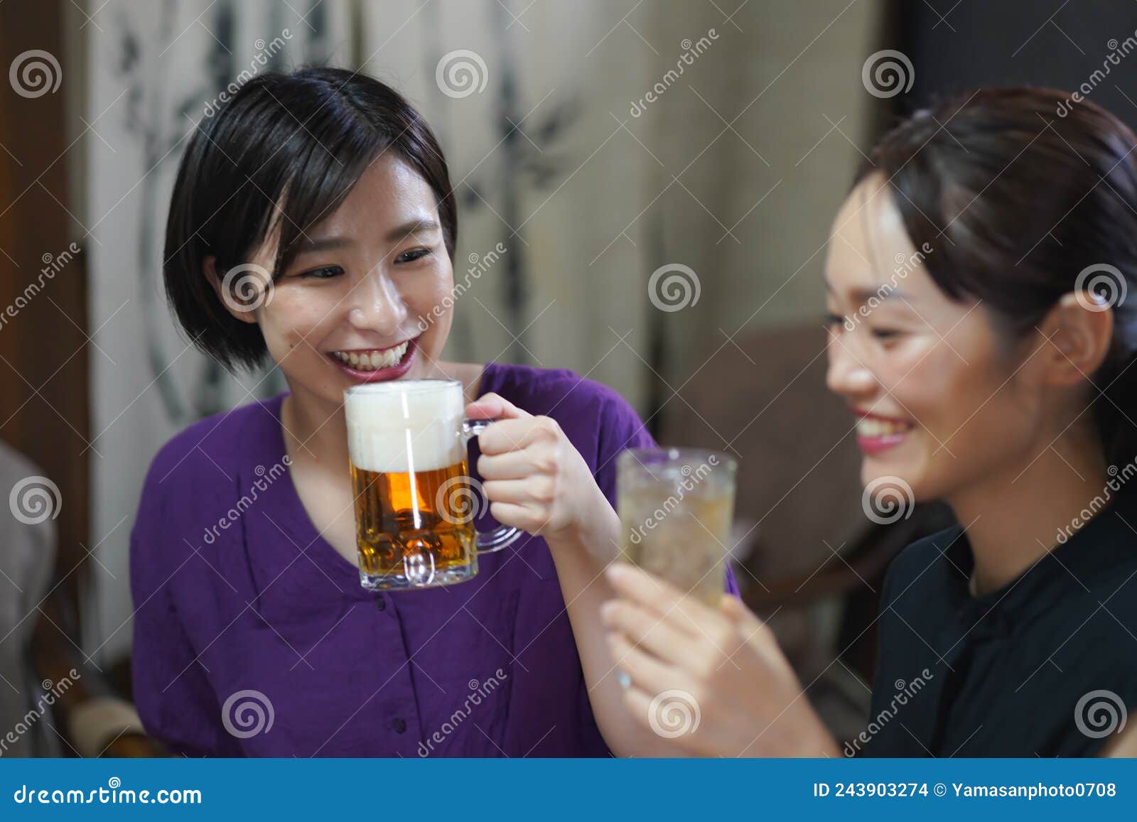 Woman drinking alcohol stock photo. Image of indoor - 243903274
