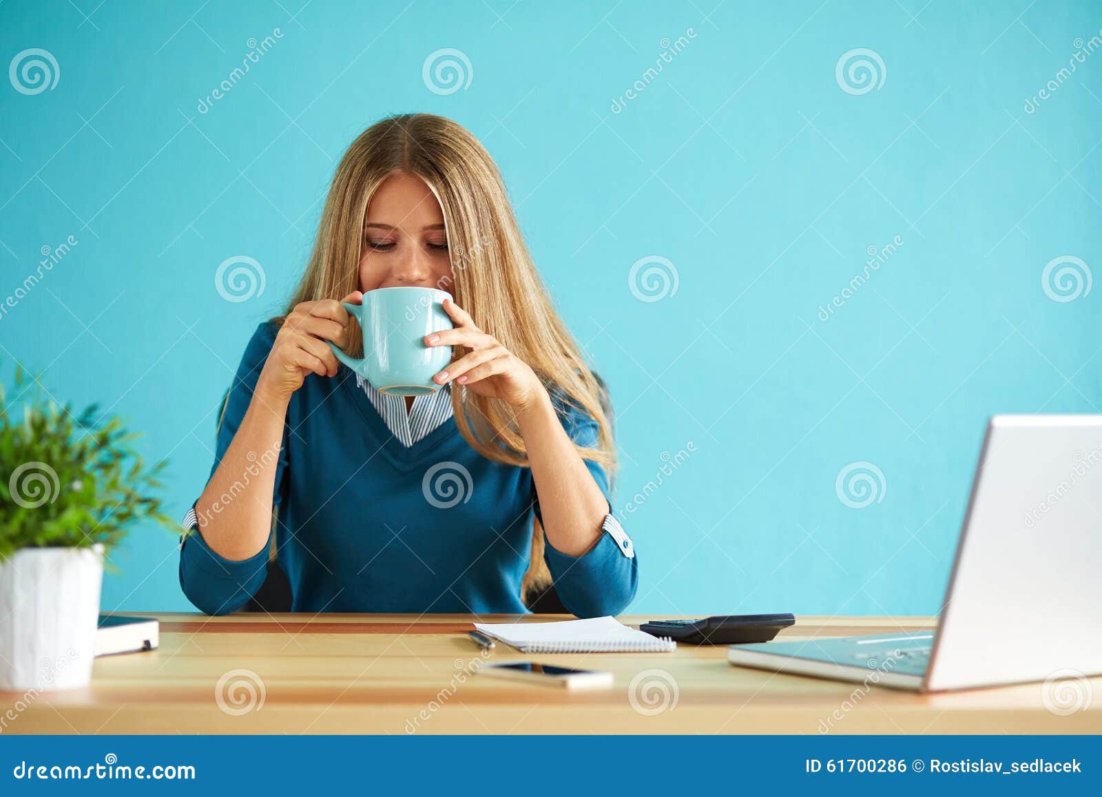 Woman drinking coffee stock photo. Image of successful - 61700286