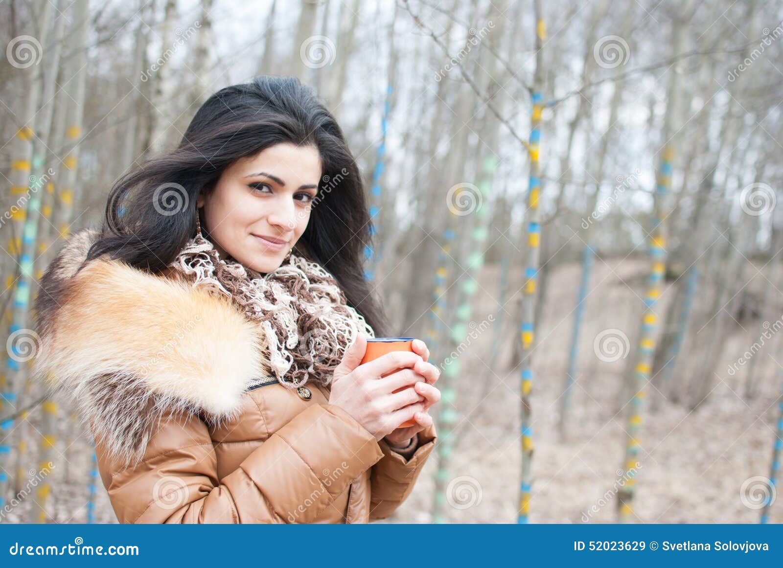 Woman drinking hot dring stock image. Image of adult - 52023629