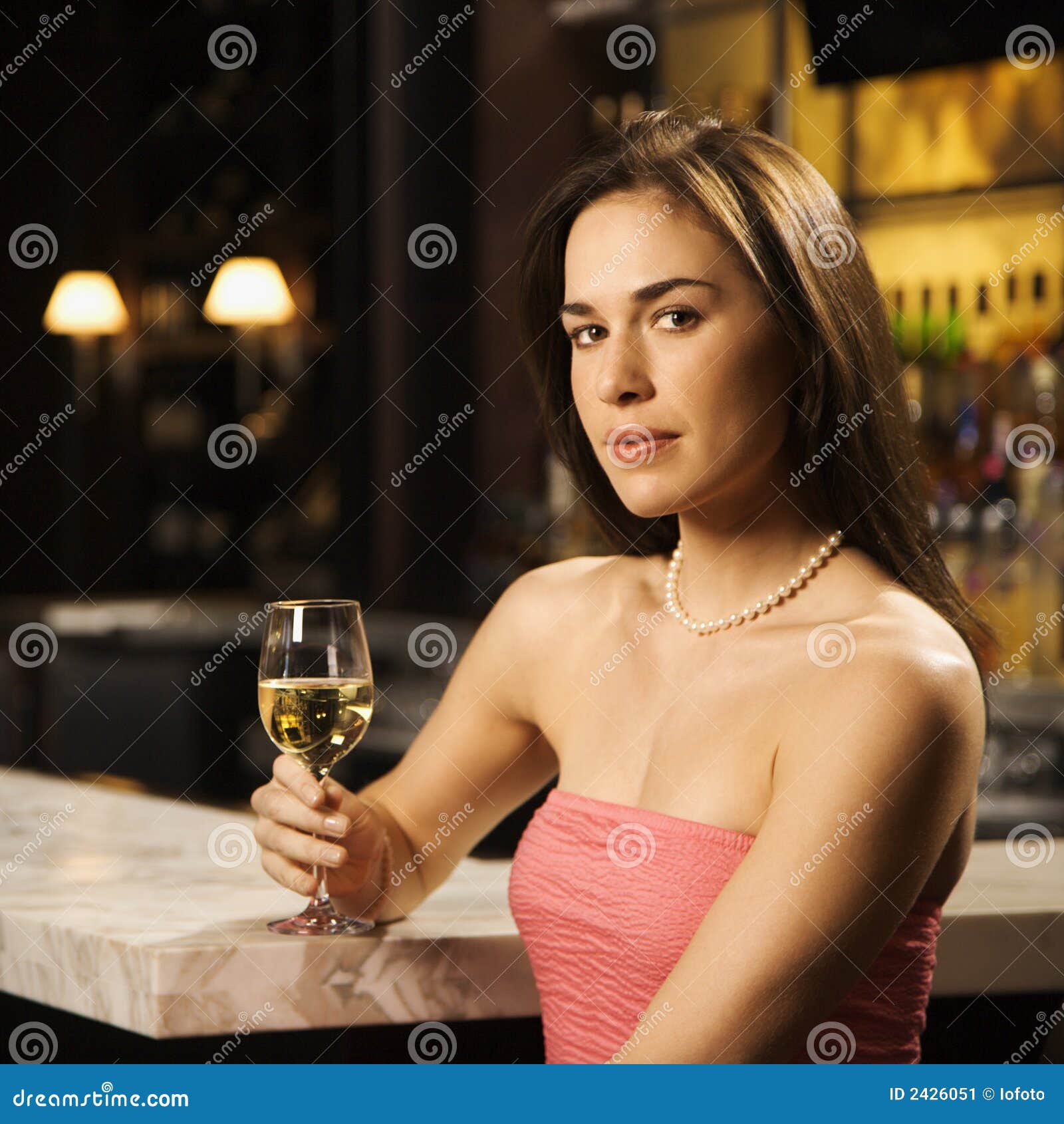 Woman drinking wine. stock image. Image of 070214g0203 - 2426051