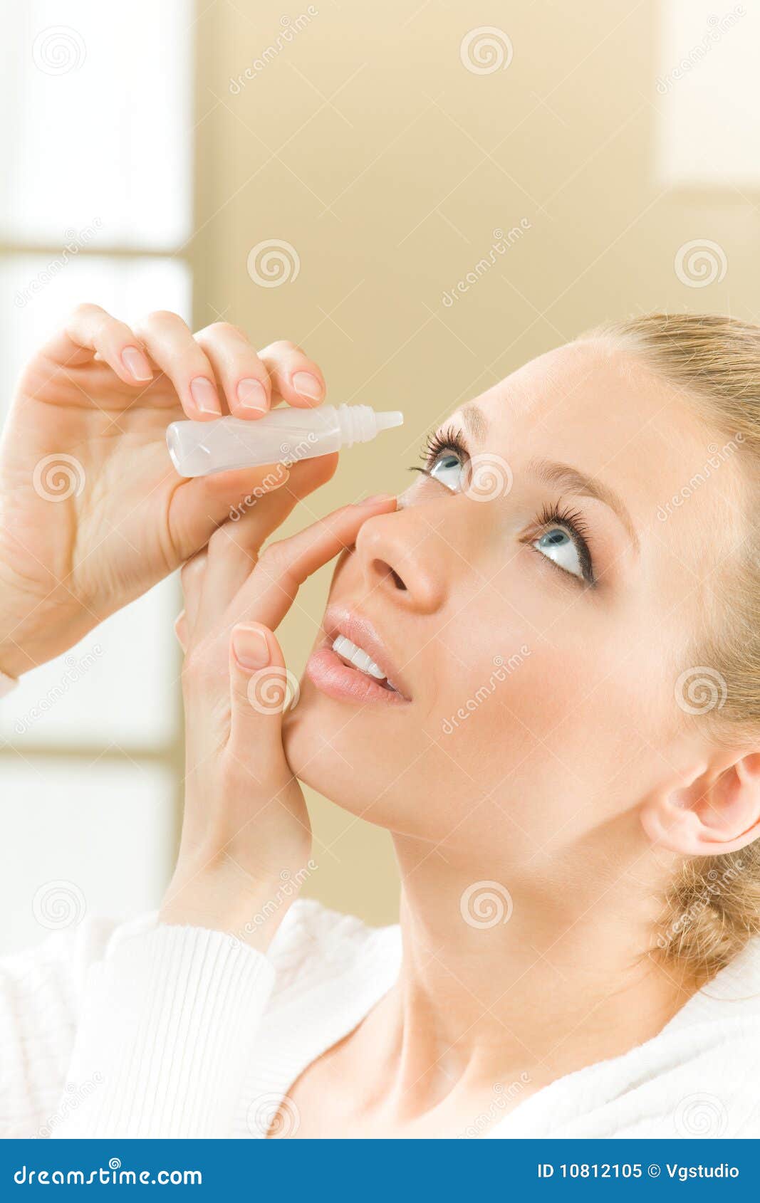 Woman dripping eye stock image. Image of adult, beautiful - 10812105