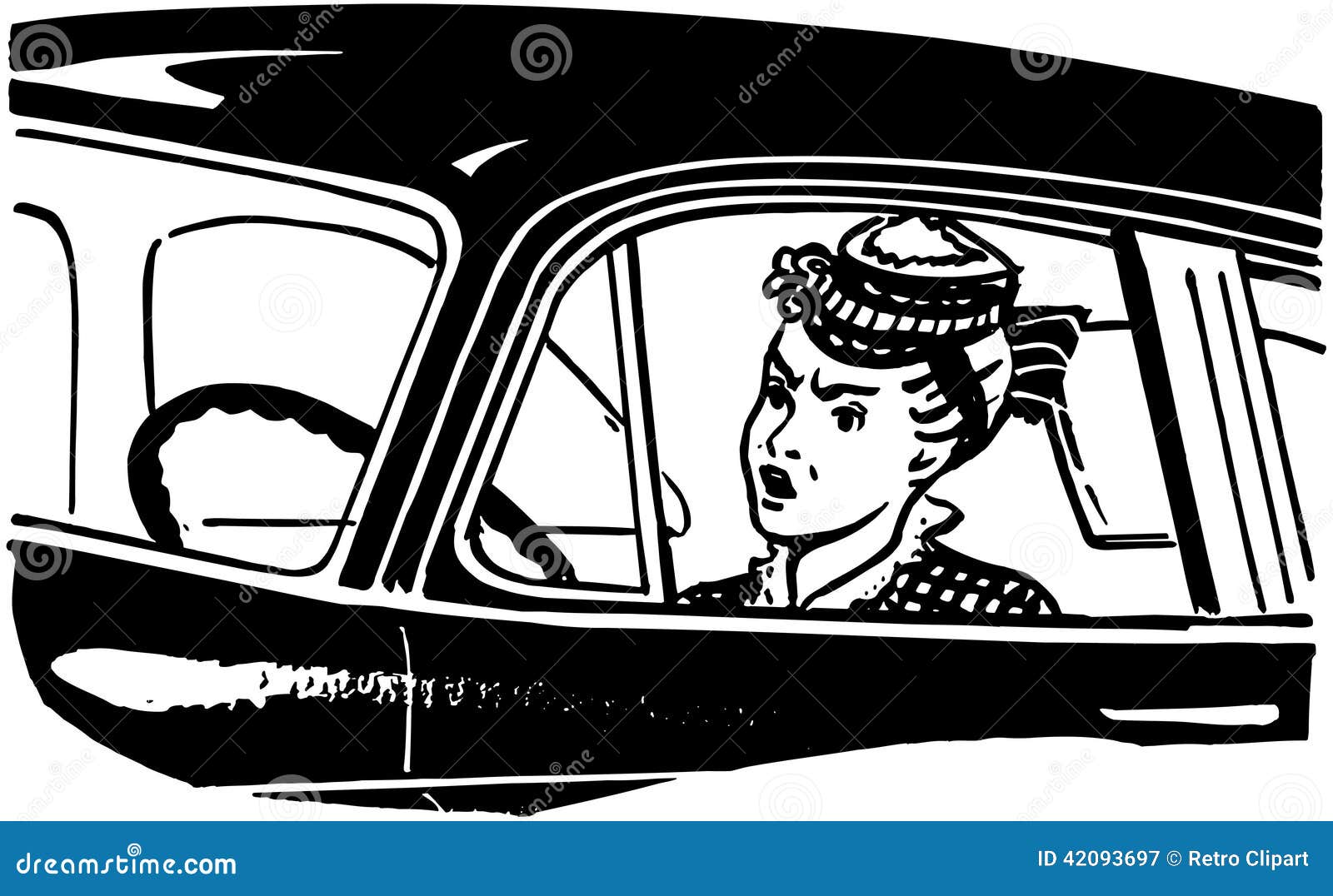 Woman Driver stock vector. Illustration of automobiles - 42093697