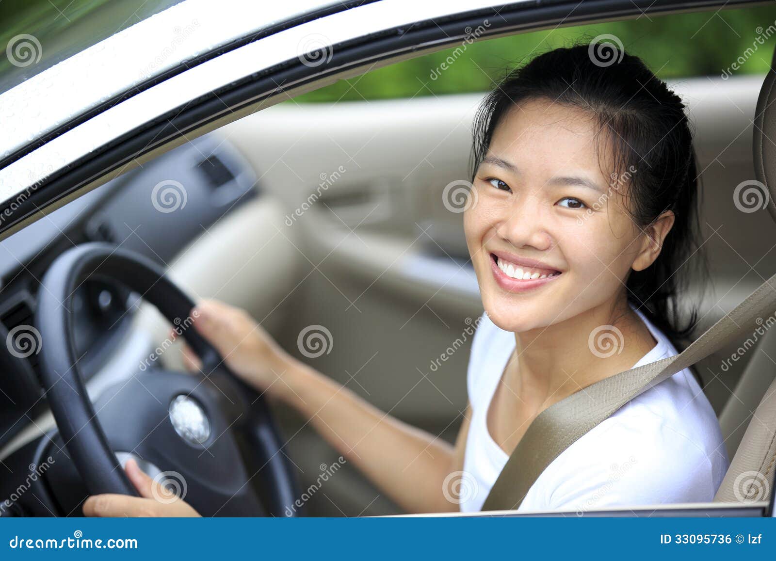 Woman driver stock photo. Image of female, asian, hair - 33095736