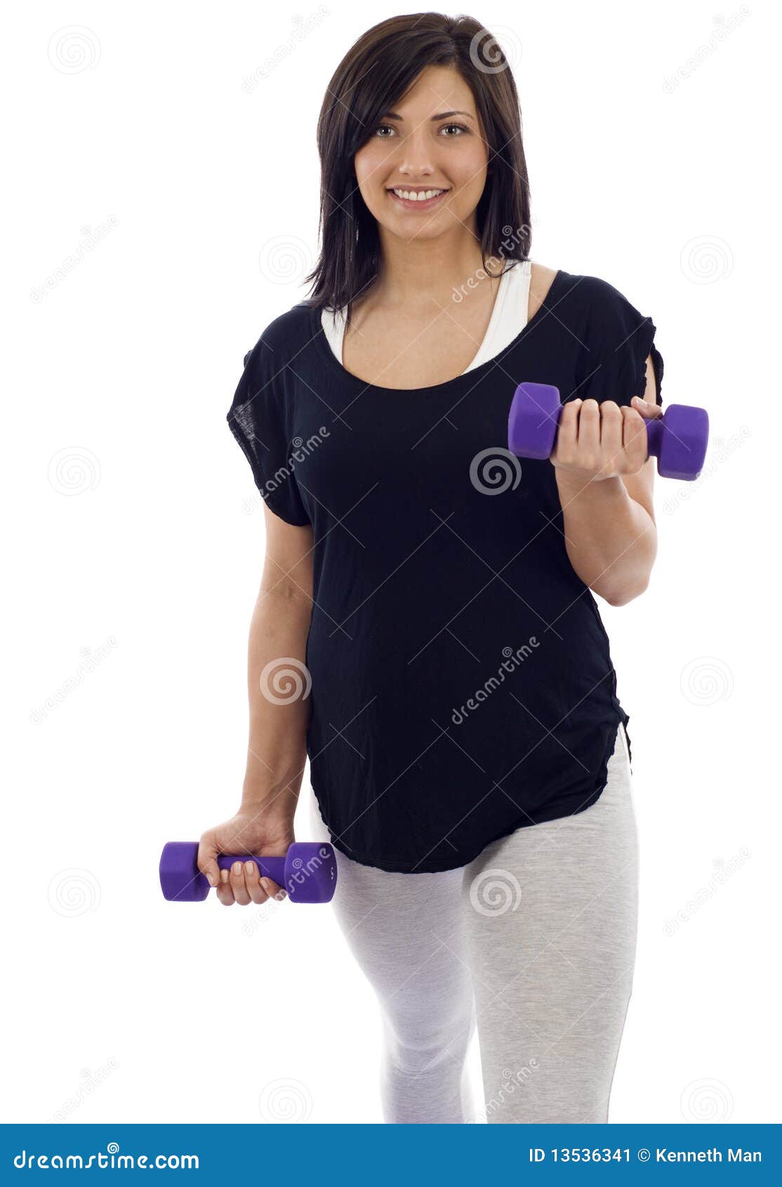 Woman - Dumbbells stock image. Image of workout, fitness - 13536341