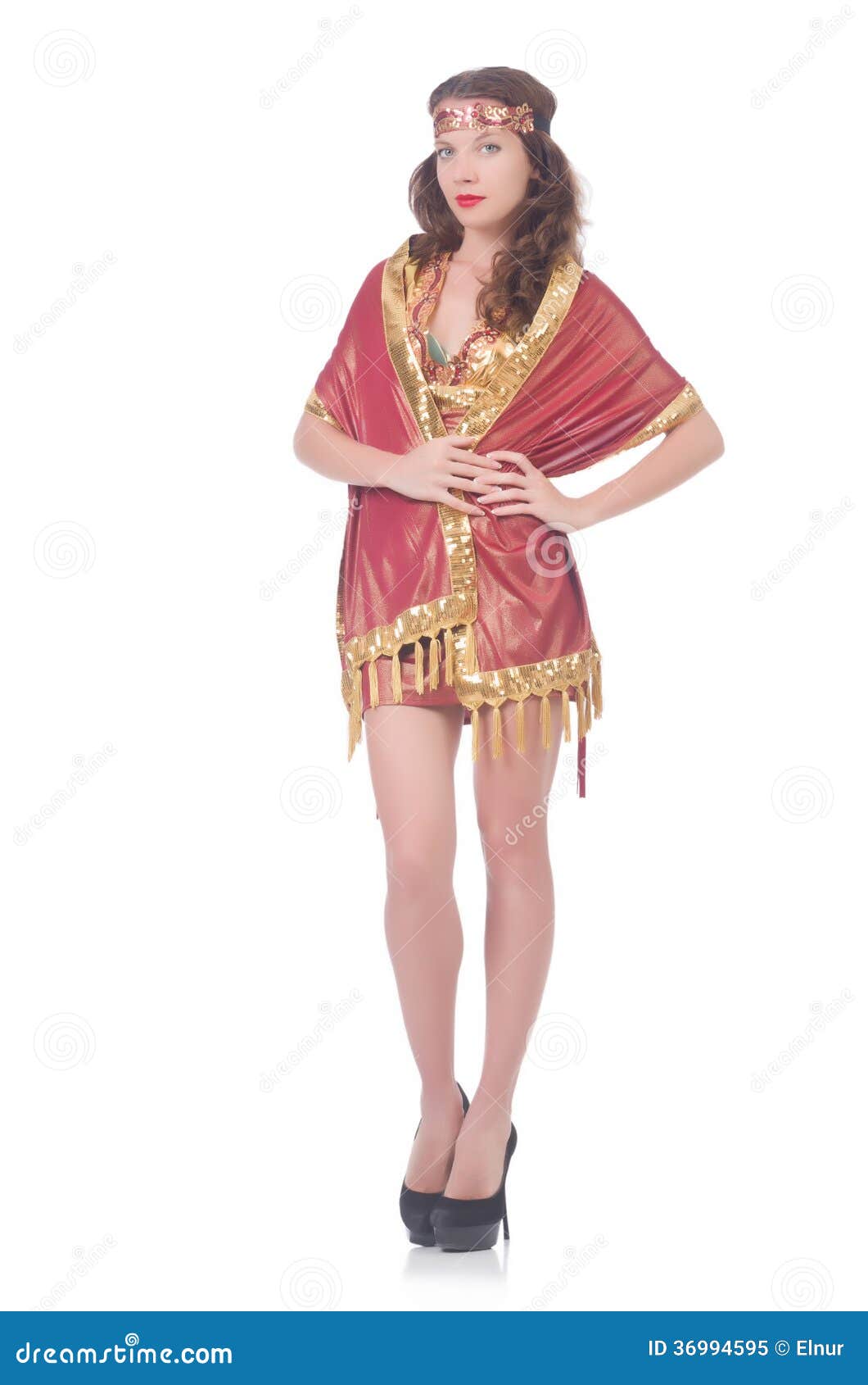 Woman in eastern dress stock image. Image of attractive - 36994595