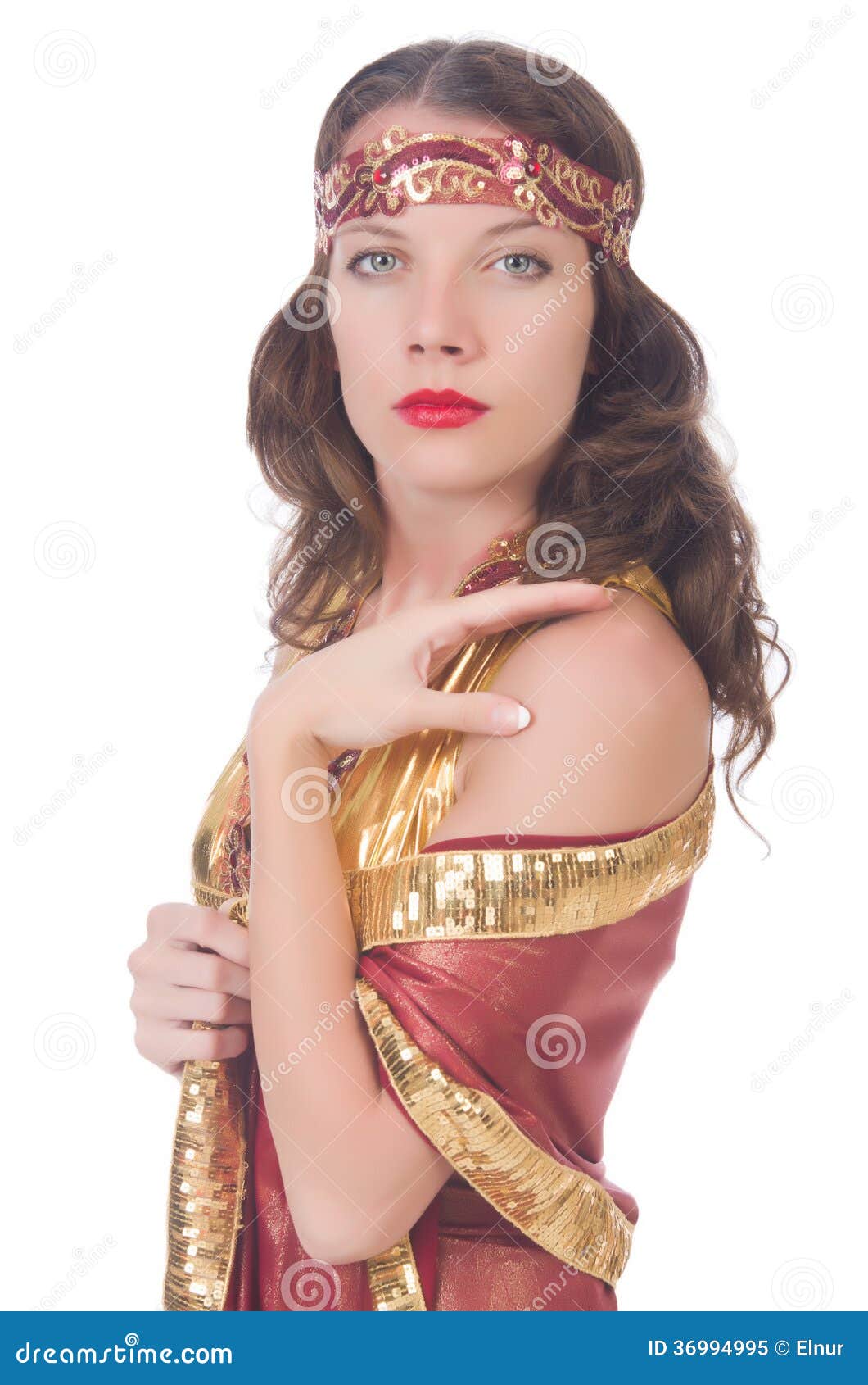 Woman in eastern dress stock image. Image of east, beautiful - 36994995