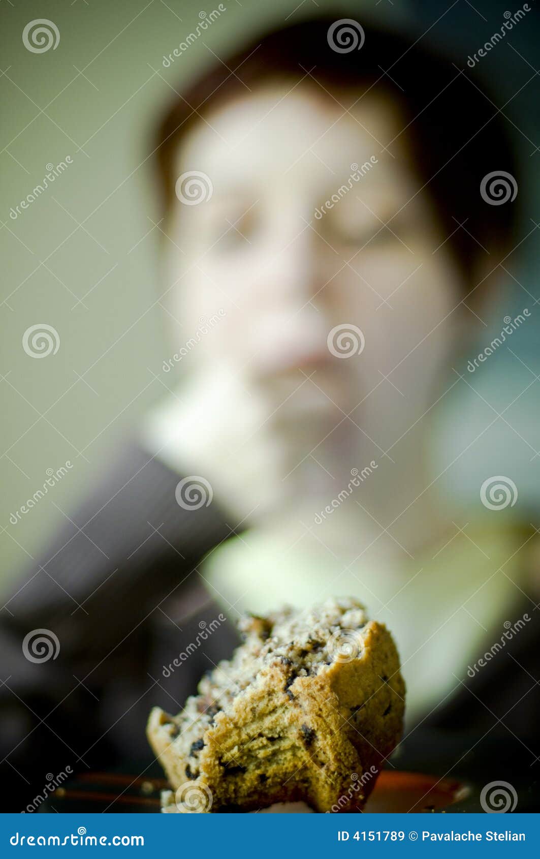 Woman eating cookies stock image. Image of cake, food - 4151789