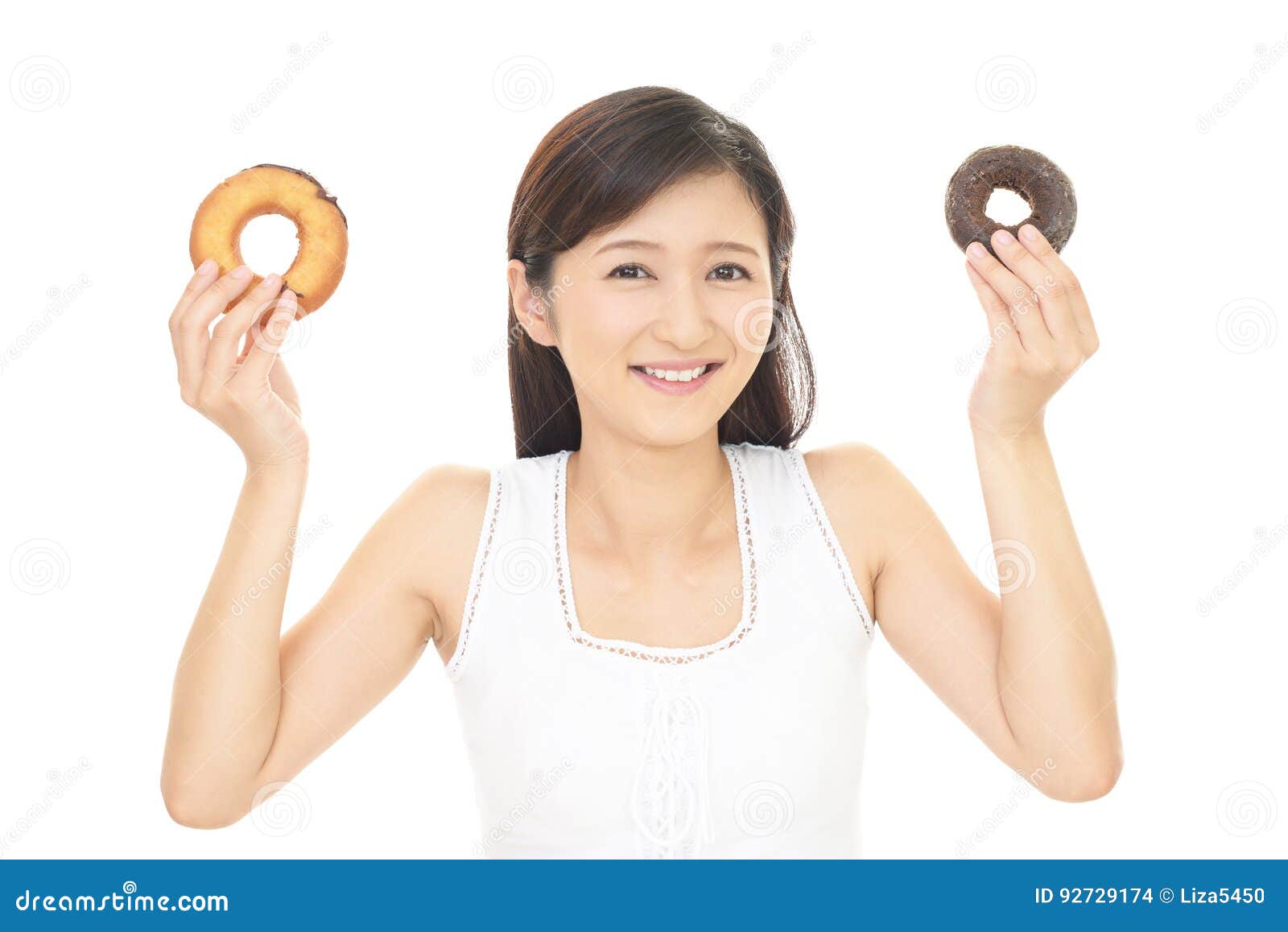 Woman eating sweets stock photo. Image of calories, cafe - 92729174