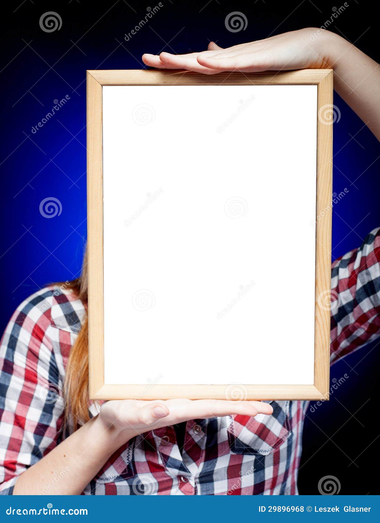 Woman with Empty Frame, Copyspace Stock Photo - Image of girl ...