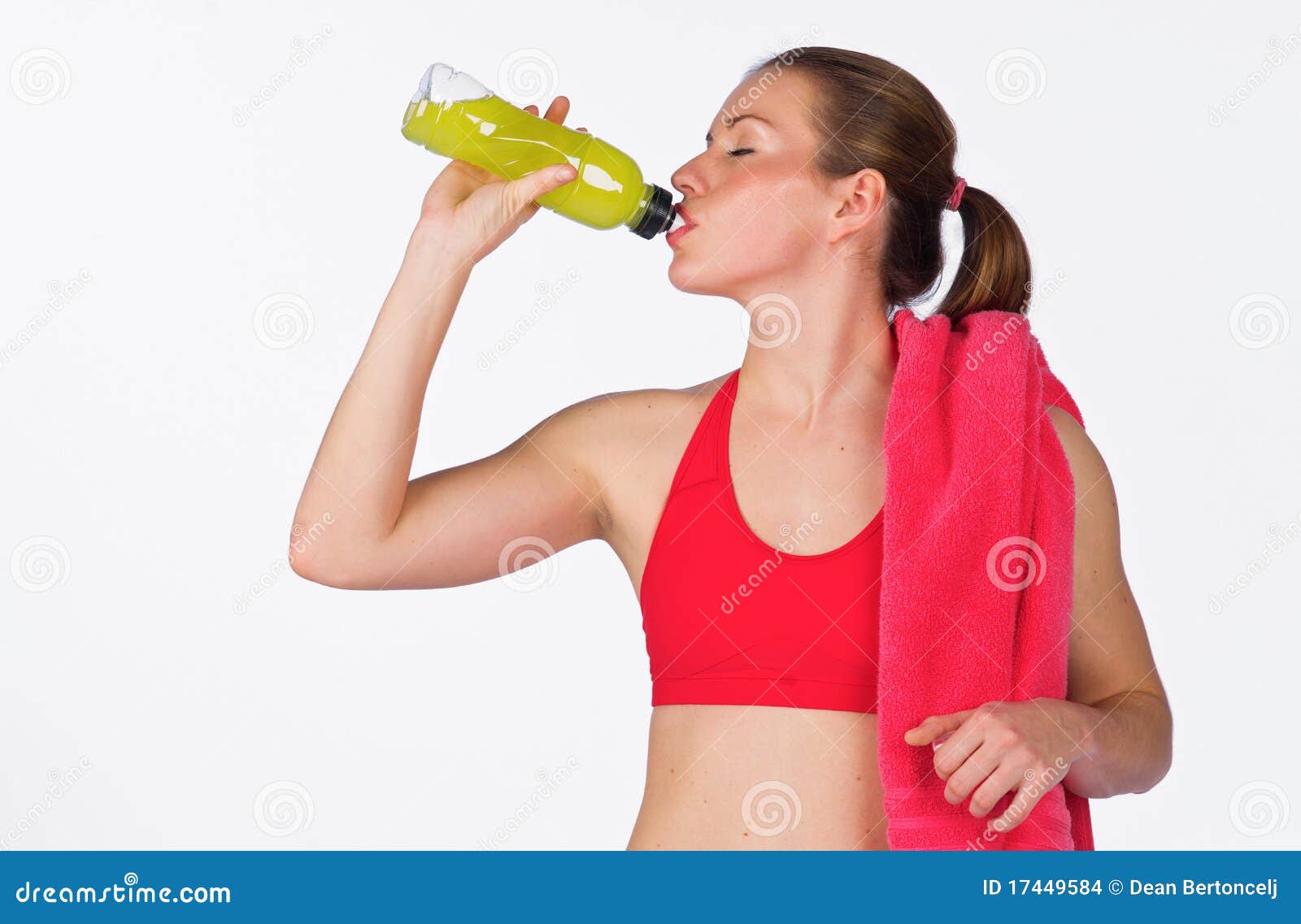 Woman with energy drink stock photo. Image of physical - 17449584