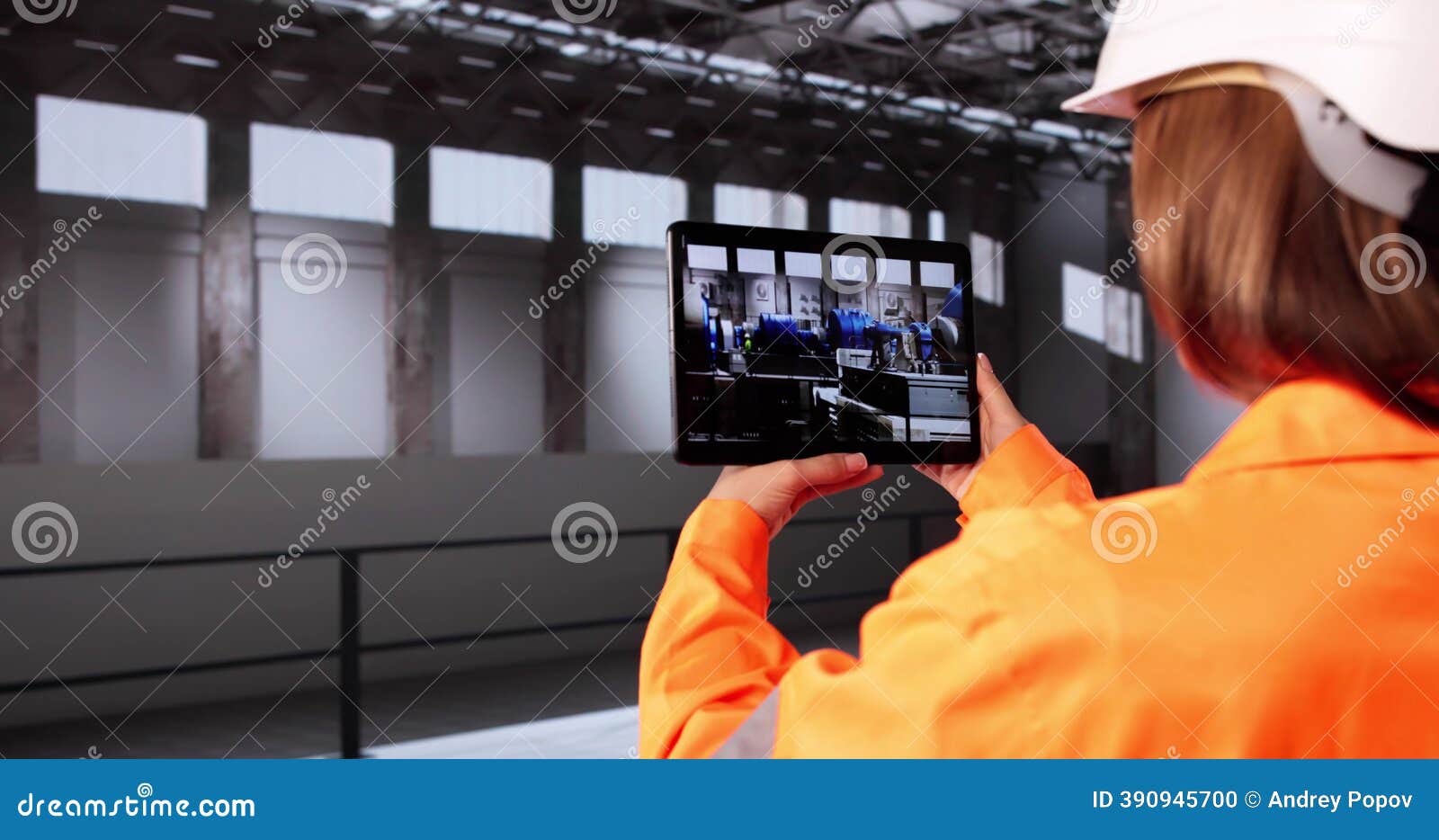 Engineer Using Magnifier To Emphasize Quality Control Concept On TQM ...