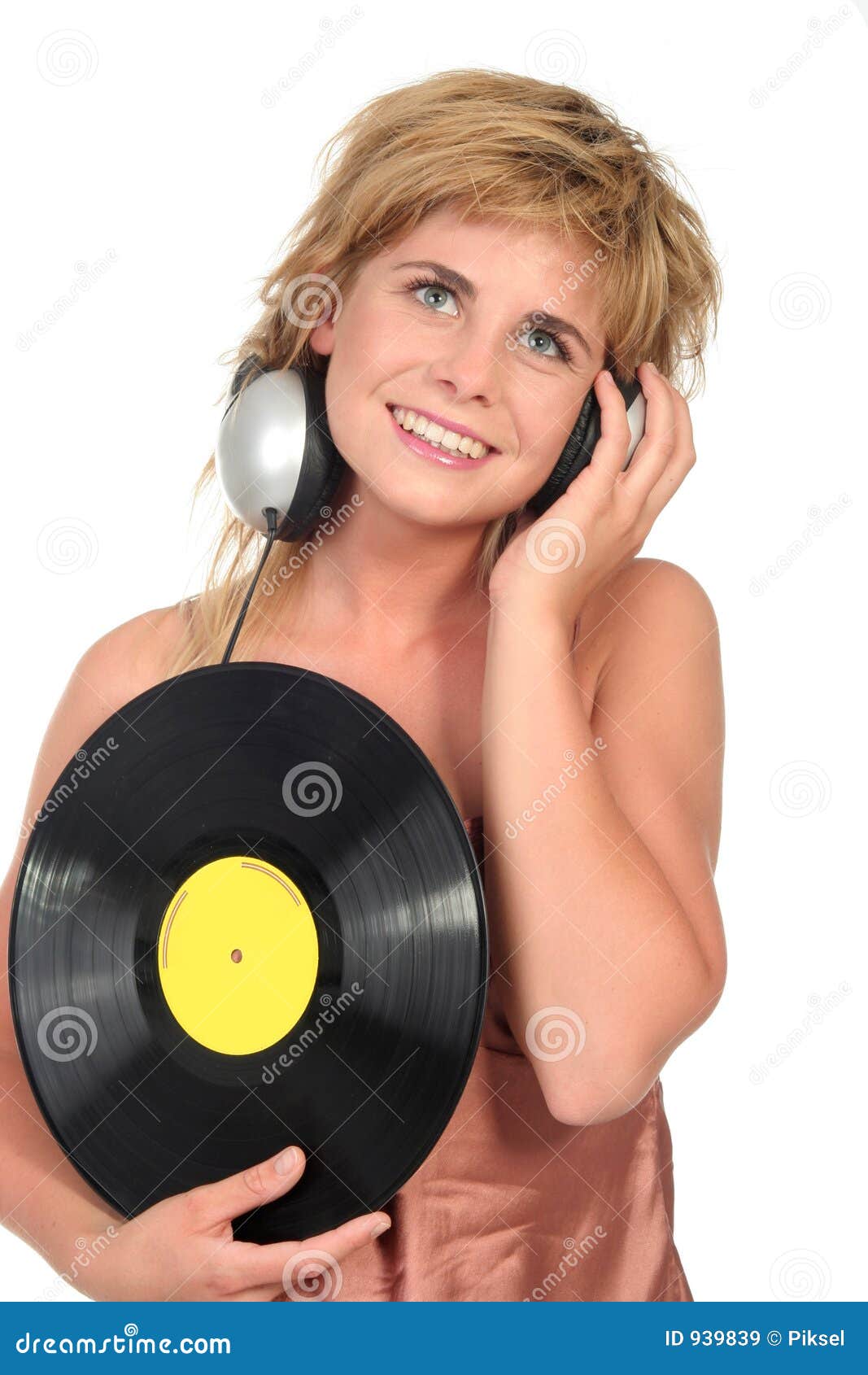 Woman Enjoying Music stock image. Image of lifestyle, leisure - 939839