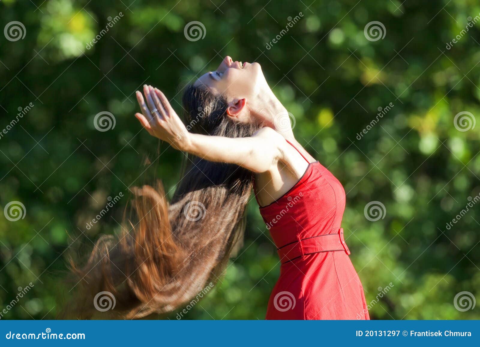 Woman enjoying summer stock image. Image of summer, enjoyment - 20131297