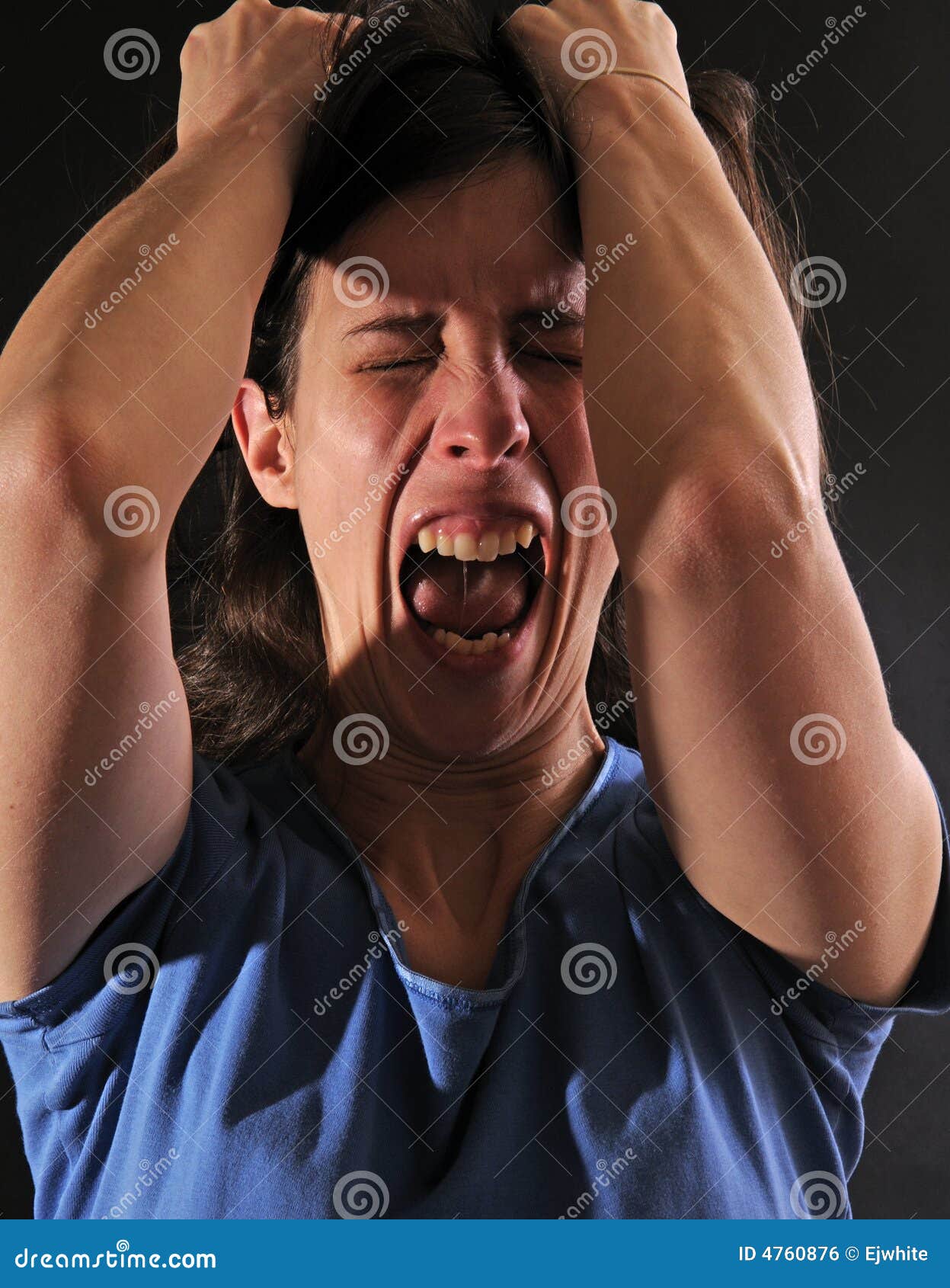 Woman enraged stock photo. Image of psychiatry, screaming - 4760876
