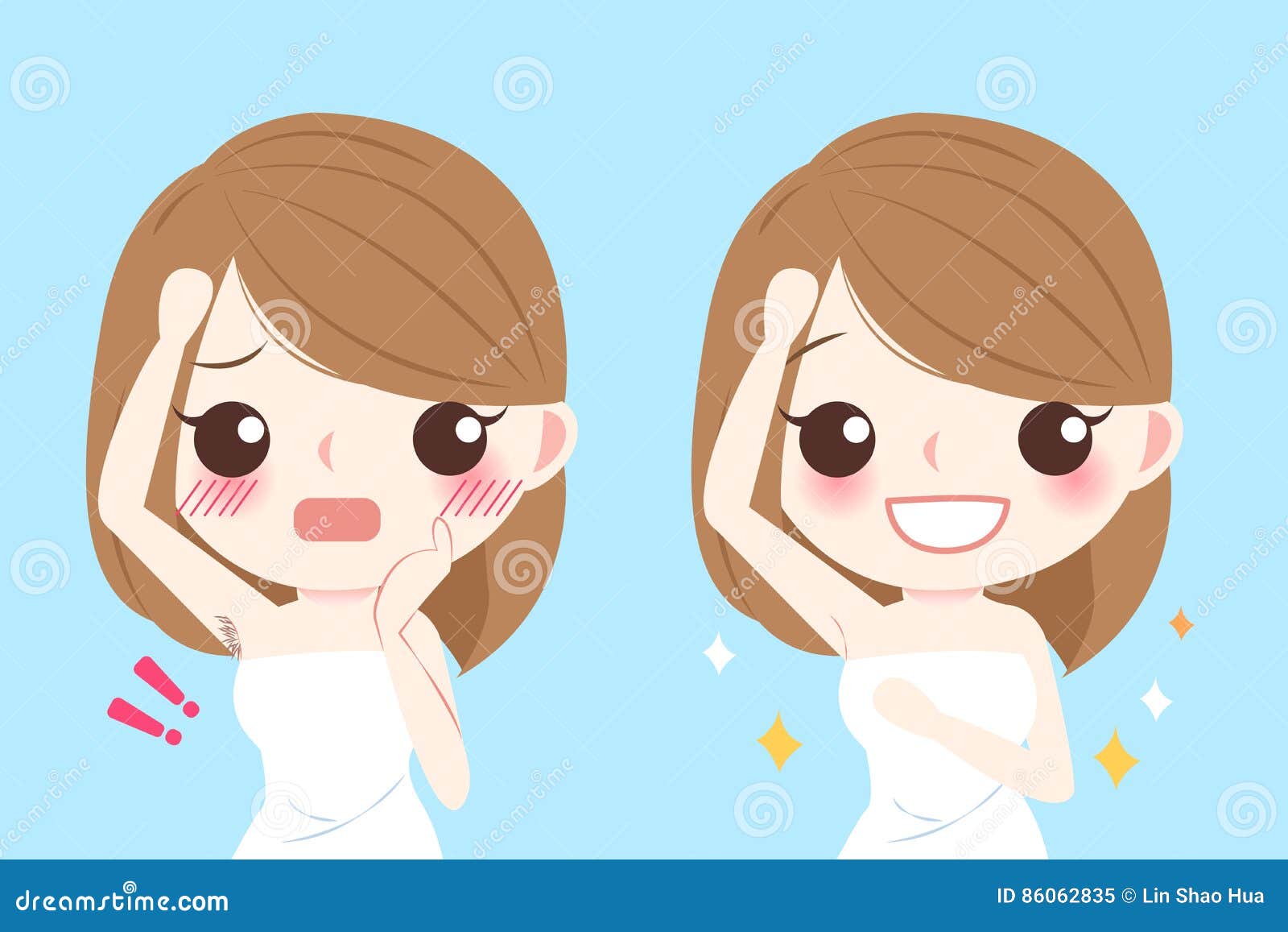 Woman with epilator stock vector. Illustration of removal - 86062835