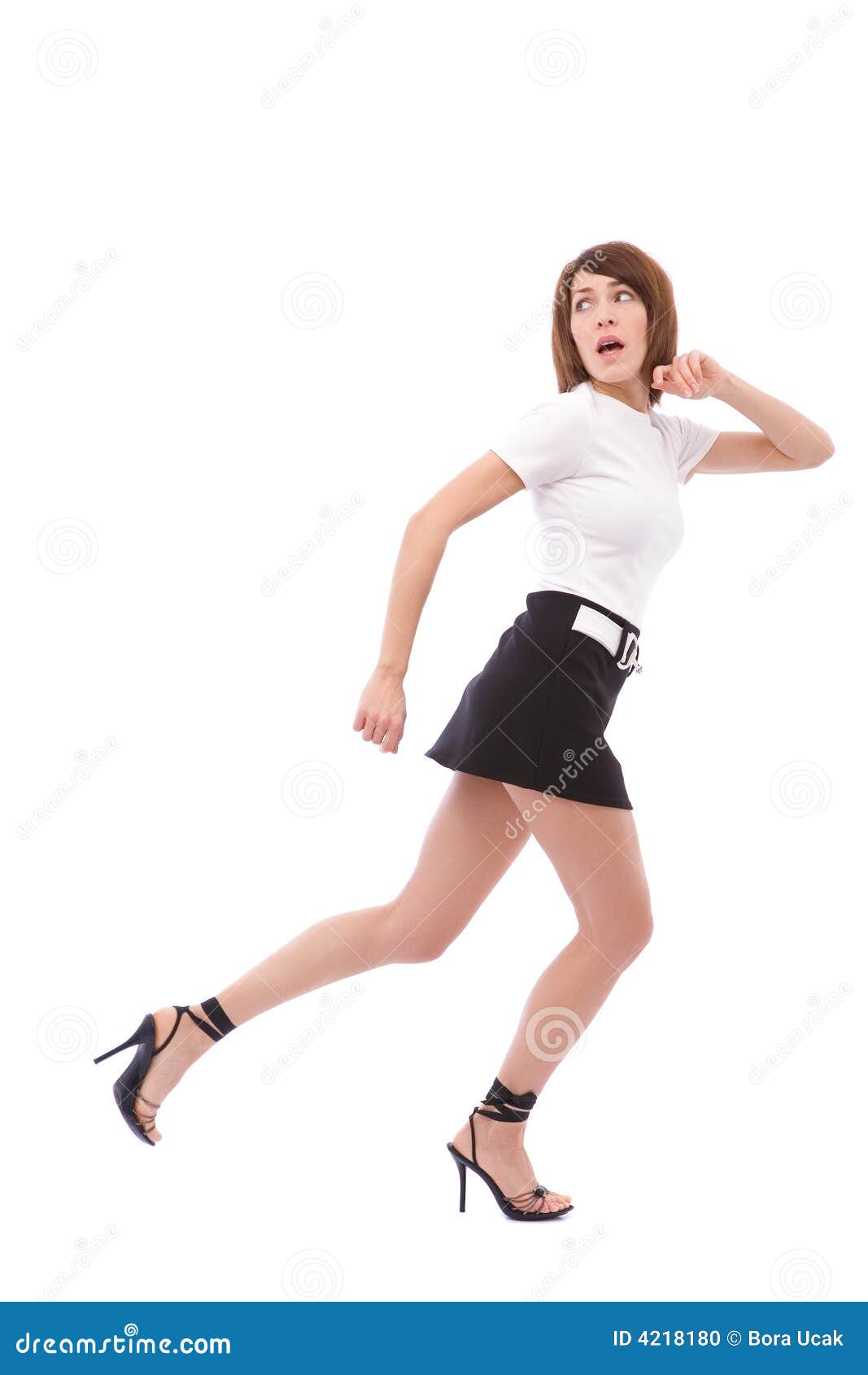 Woman escaping stock photo. Image of person, erotic, woman - 4218180