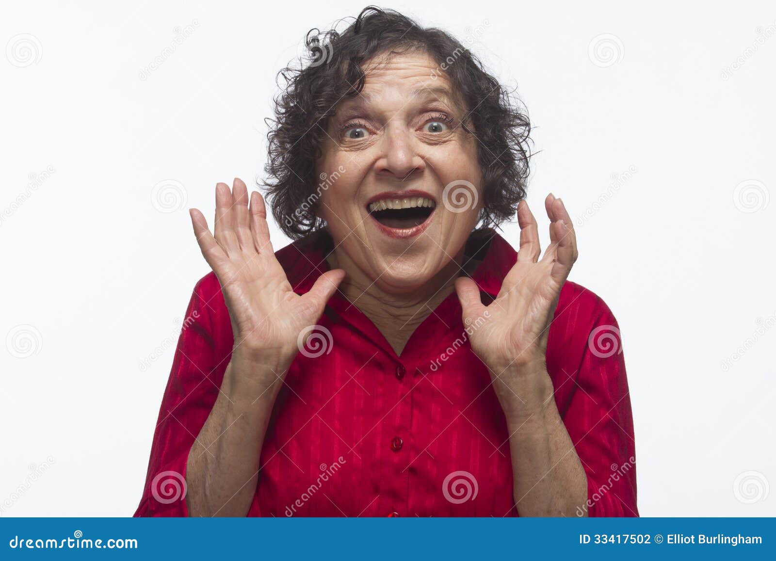 Woman estatic, horizontal stock photo. Image of smiling - 33417502