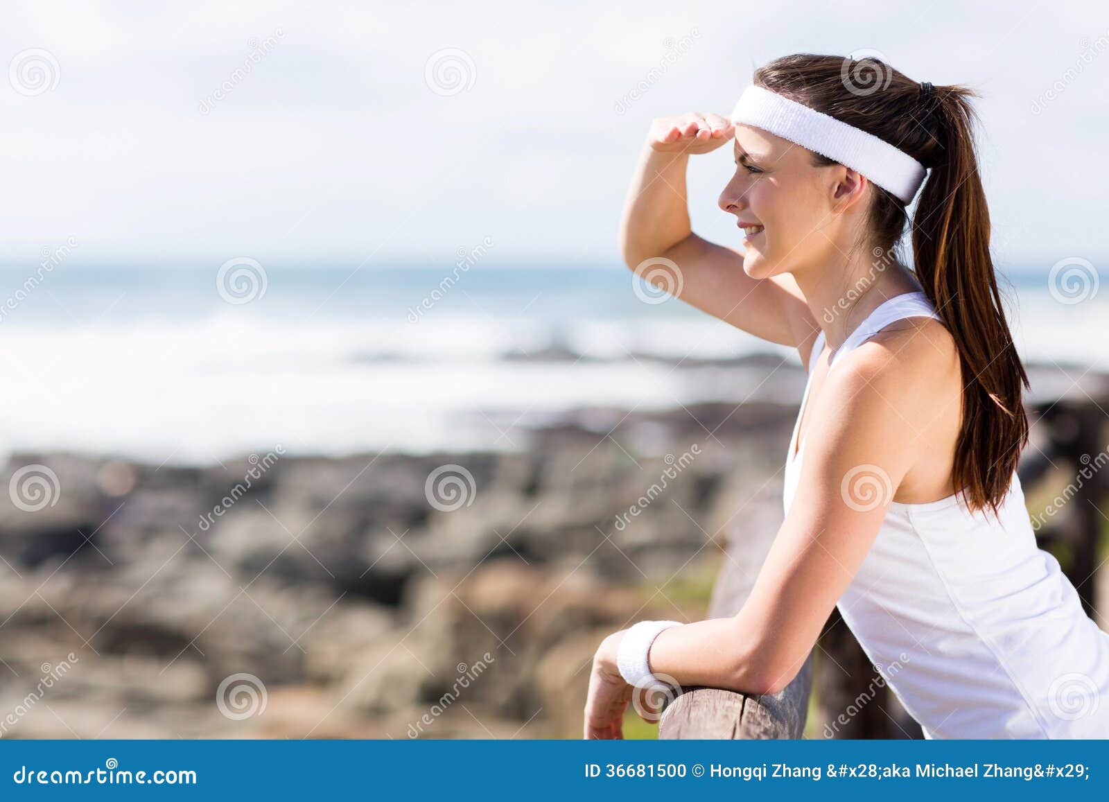 Woman after exercise stock photo. Image of exercise, posing - 36681500