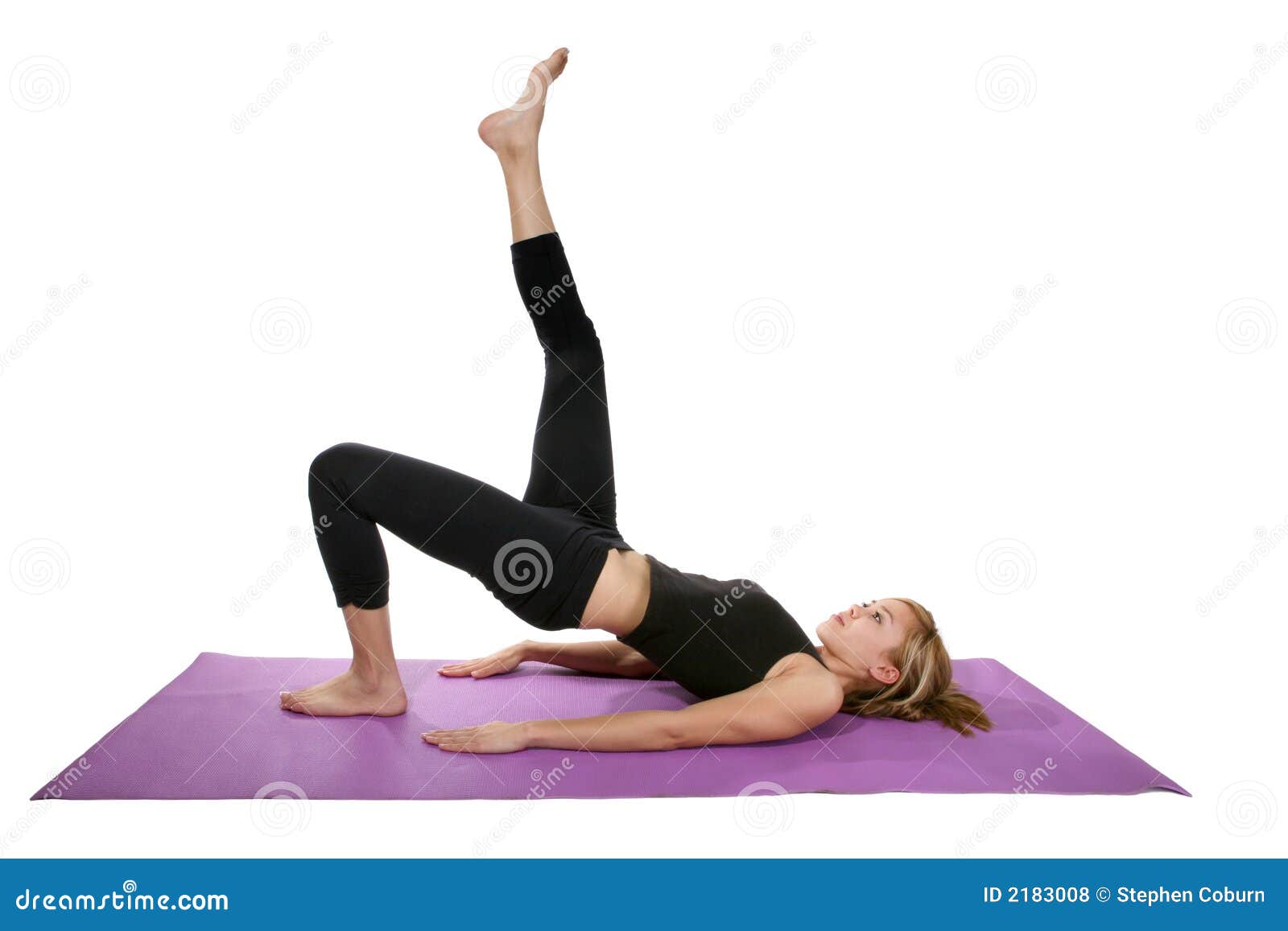 Woman Exercising stock photo. Image of refresh, energy - 2183008