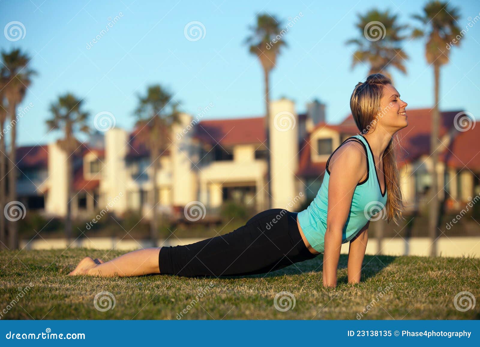 Woman exercising stock image. Image of green, action - 23138135
