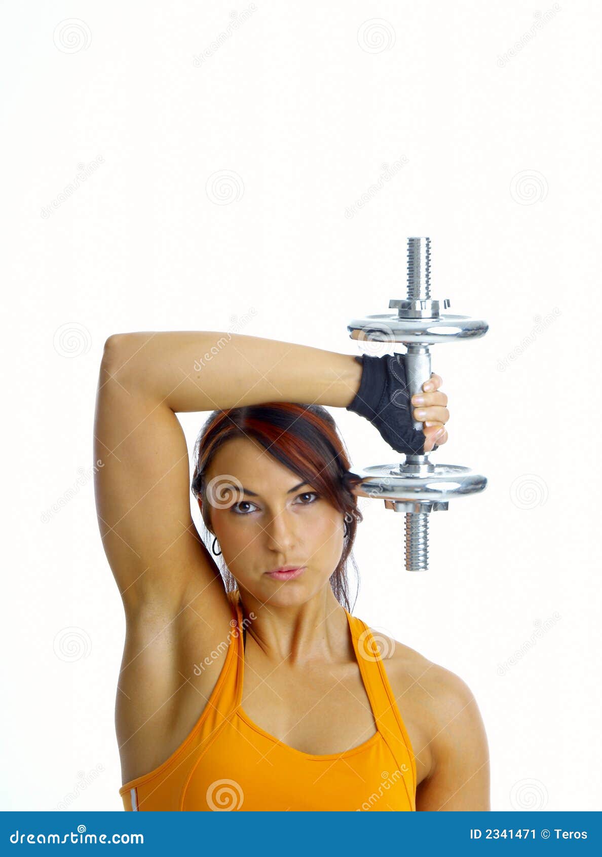 Woman exercising stock image. Image of obesity, sport - 2341471