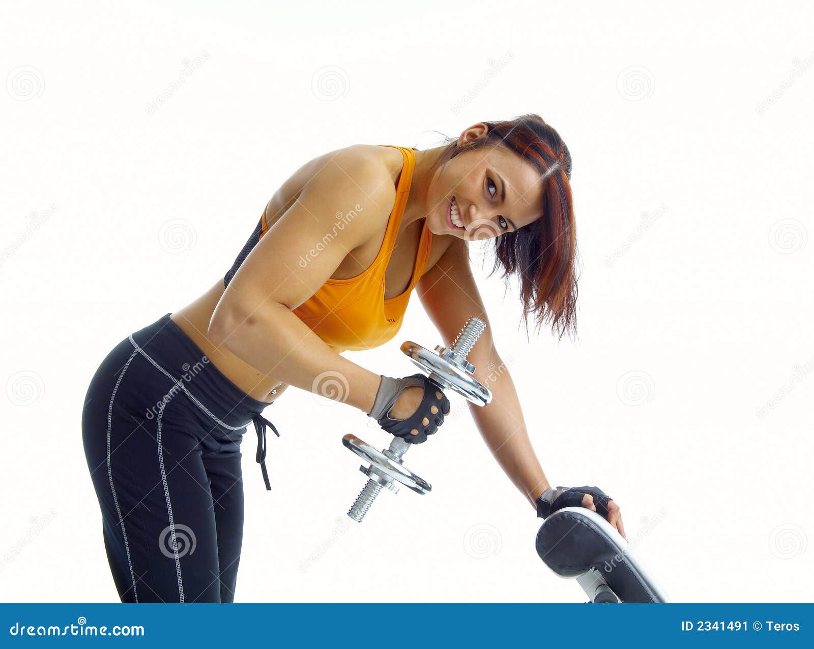 Woman exercising stock image. Image of pilates, obesity - 2341491