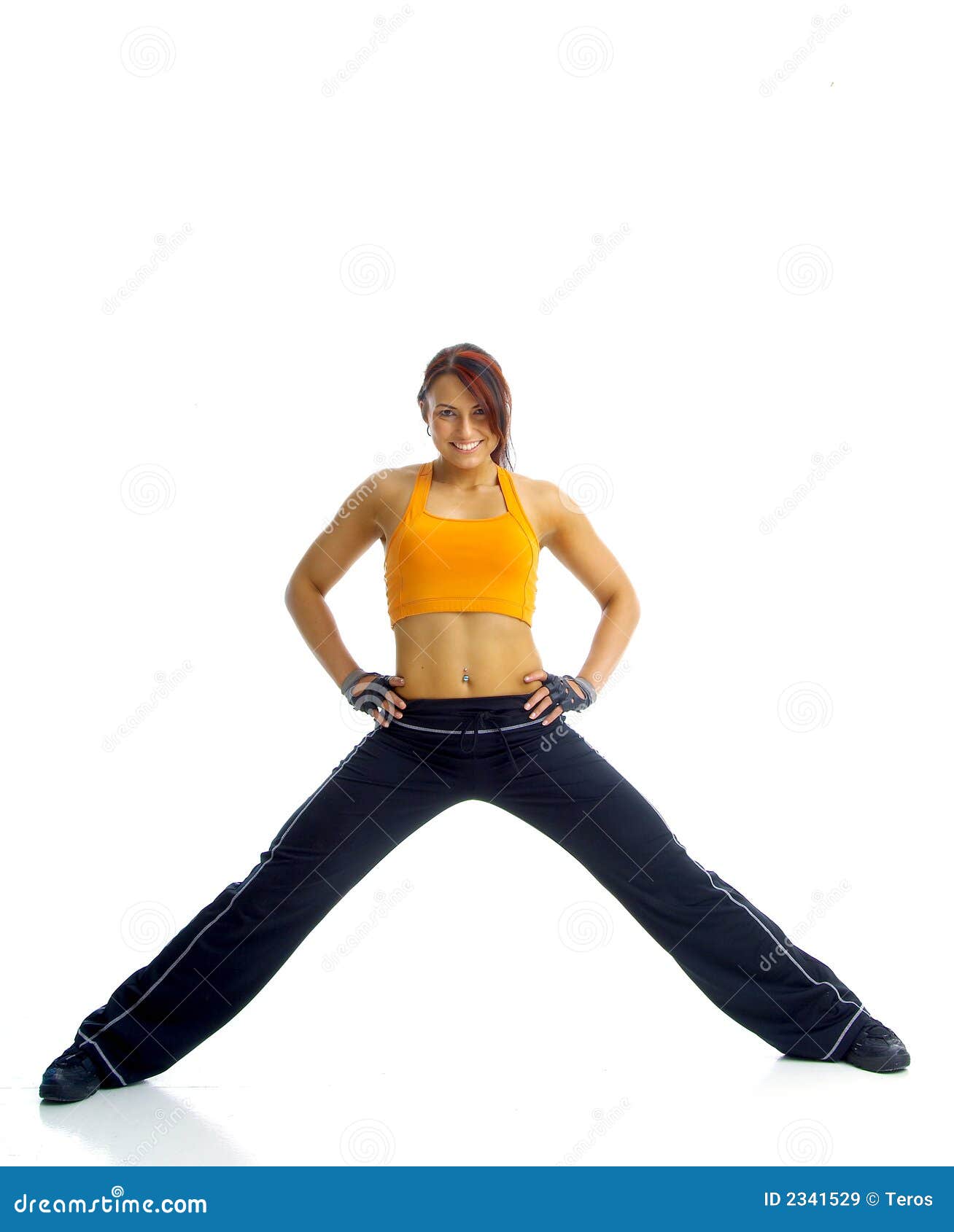 Woman exercising stock image. Image of strength, toned - 2341529