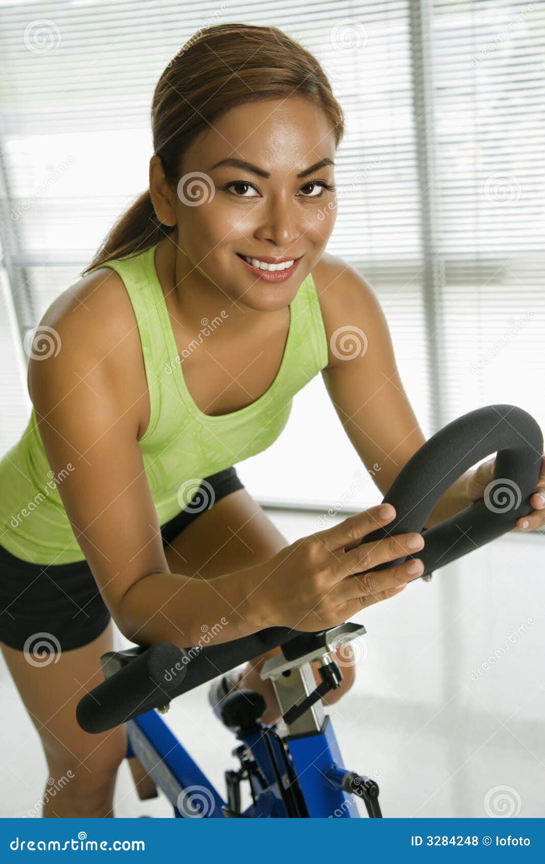 Woman exercising. stock photo. Image of posed, equipment - 3284248