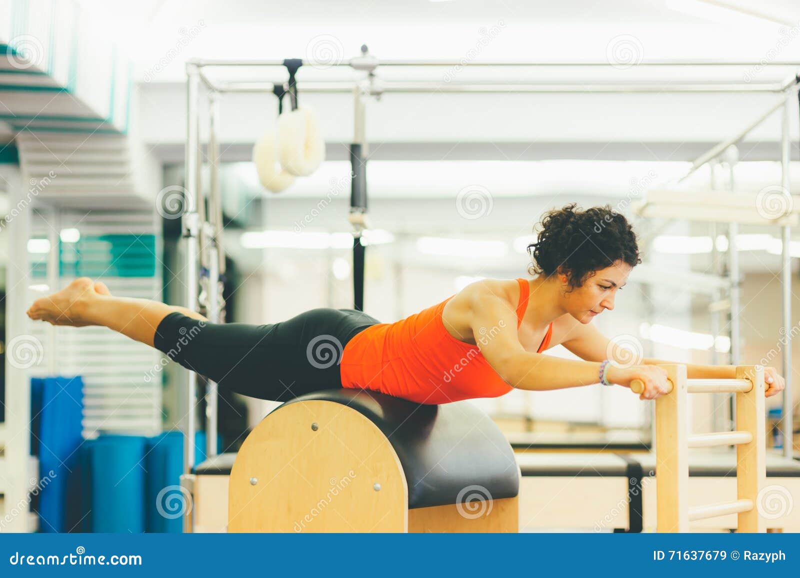 Woman exercising stock image. Image of smile, strength - 71637679