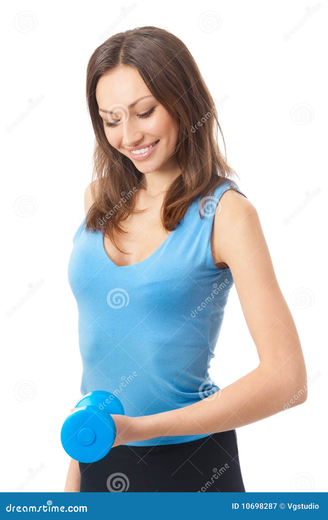 Woman exercising, isolated stock image. Image of exercise - 10698287