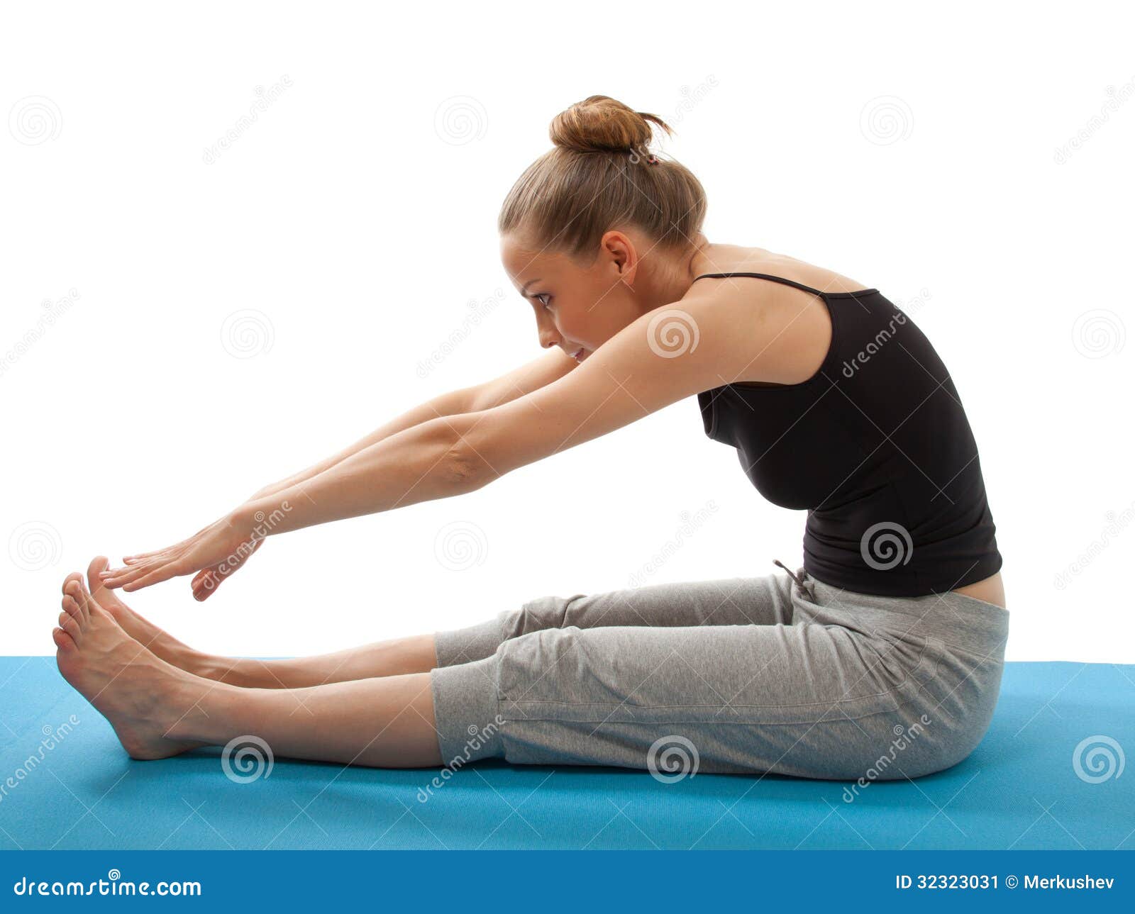 Woman exercising stock image. Image of girl, exercise - 32323031