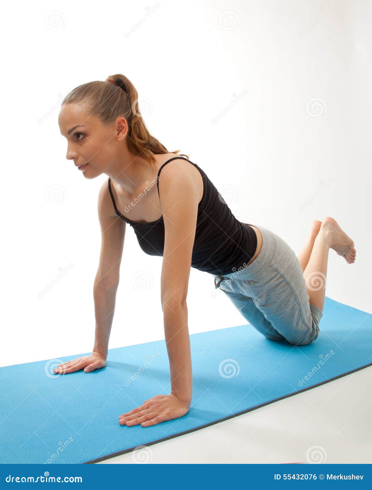 Woman exercising stock photo. Image of sport, slim, athlete - 55432076