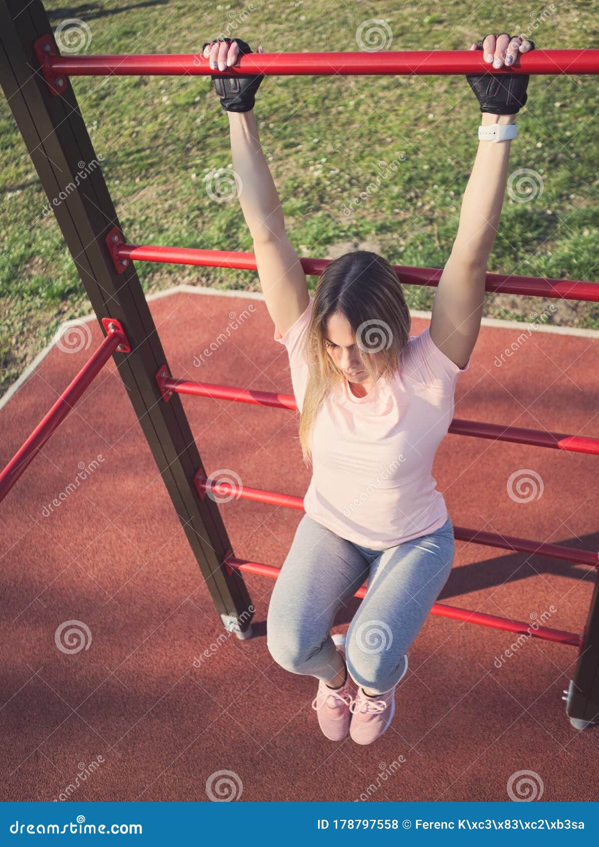 Woman Exercising in the Park Stock Photo - Image of fitness, abdominal ...
