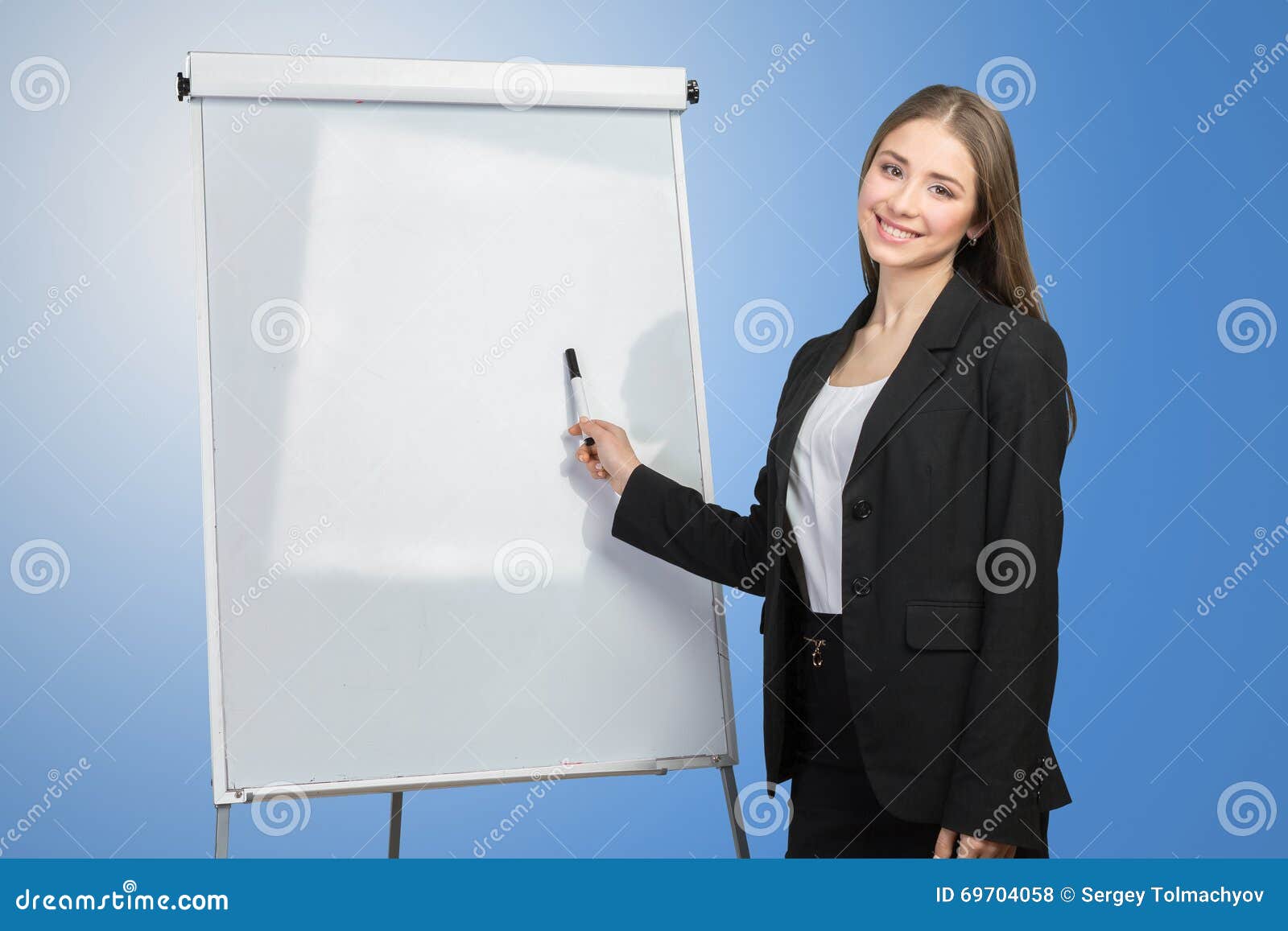 Woman Explain at the Whiteboard Stock Photo - Image of executive ...