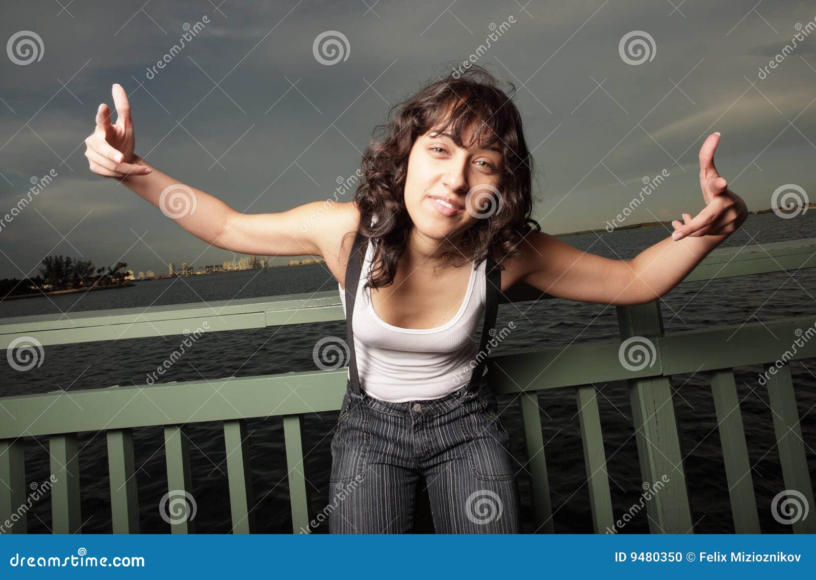 Woman expressing attitude stock photo. Image of expression - 9480350