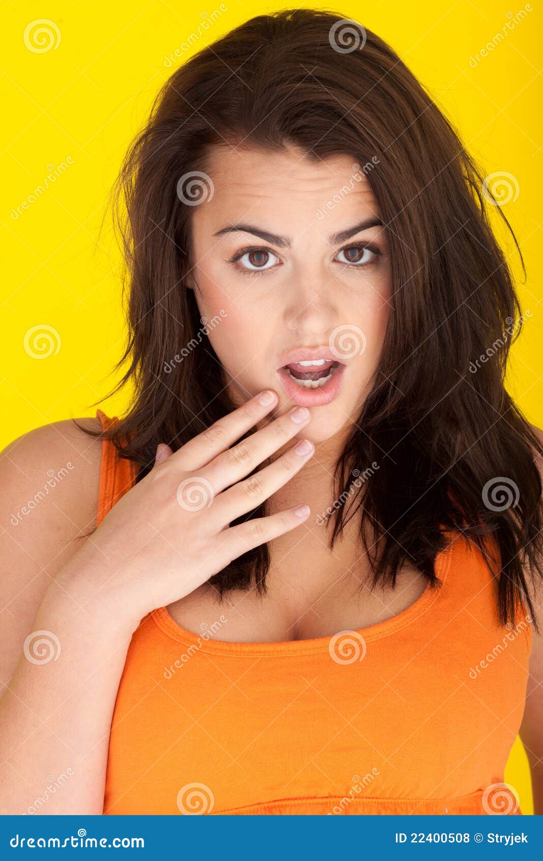Woman Expressing Total Disbelief Stock Photo - Image of female, hair ...