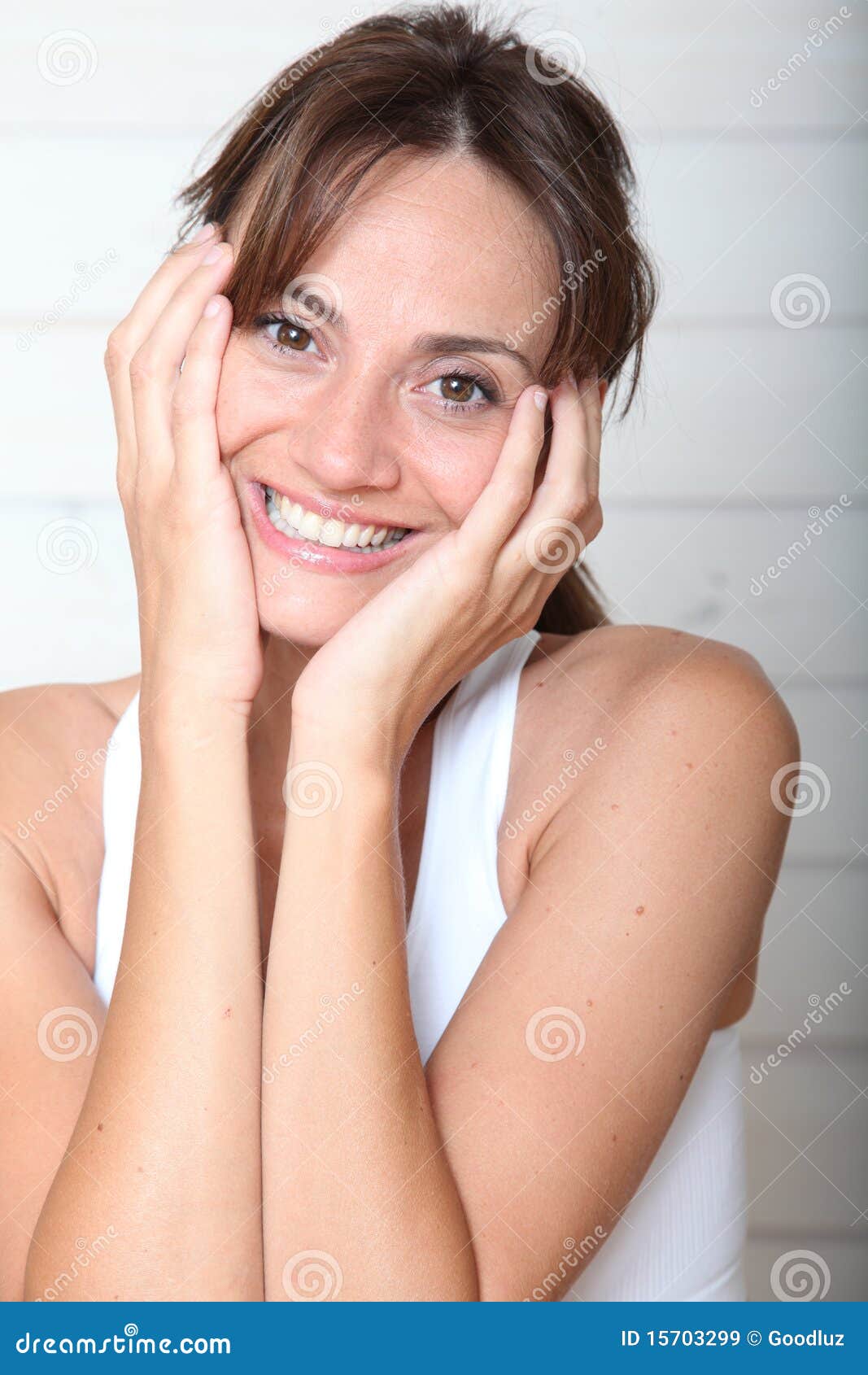 Woman expression stock image. Image of happy, vertical - 15703299