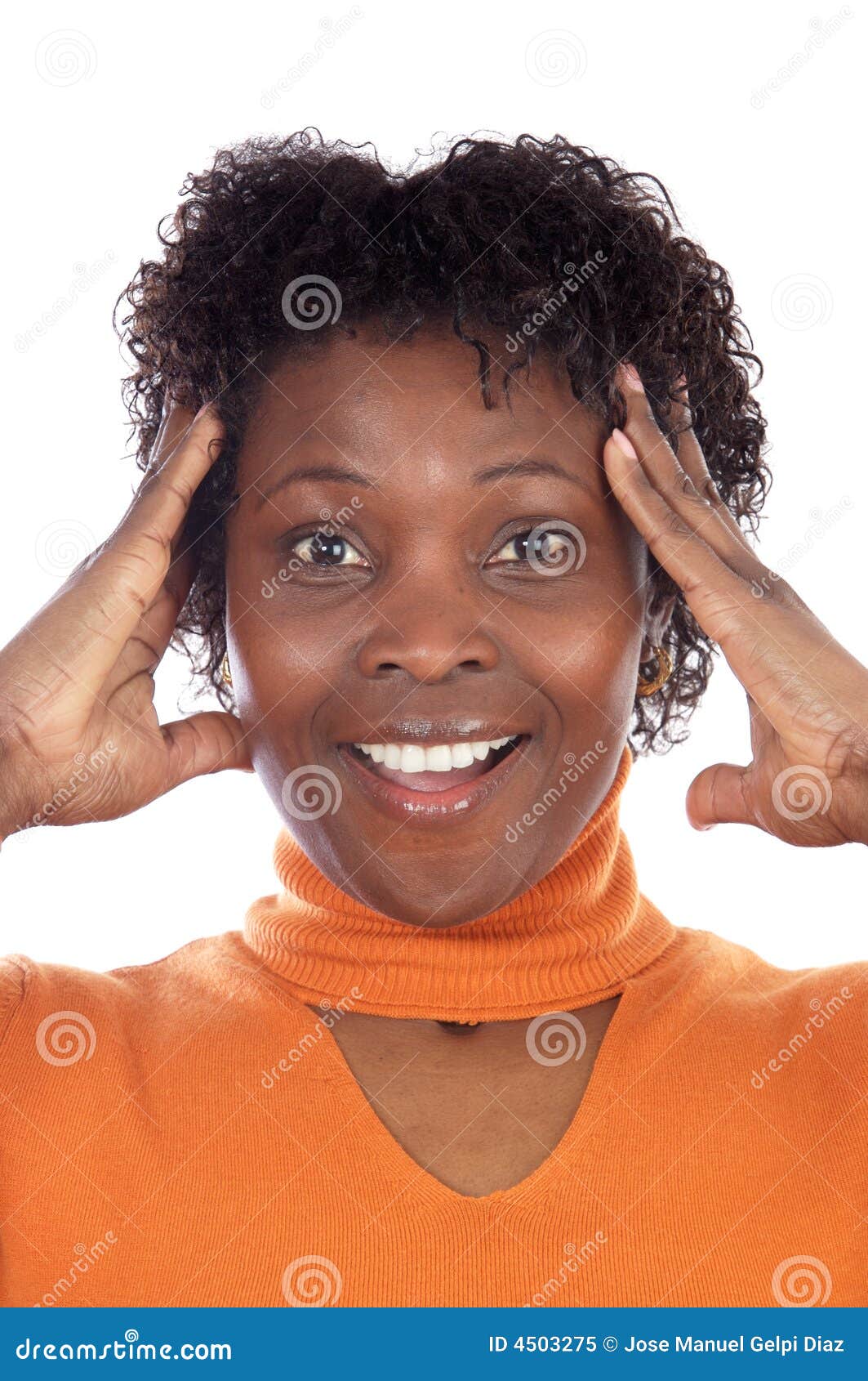 Woman with an expression stock image. Image of people - 4503275