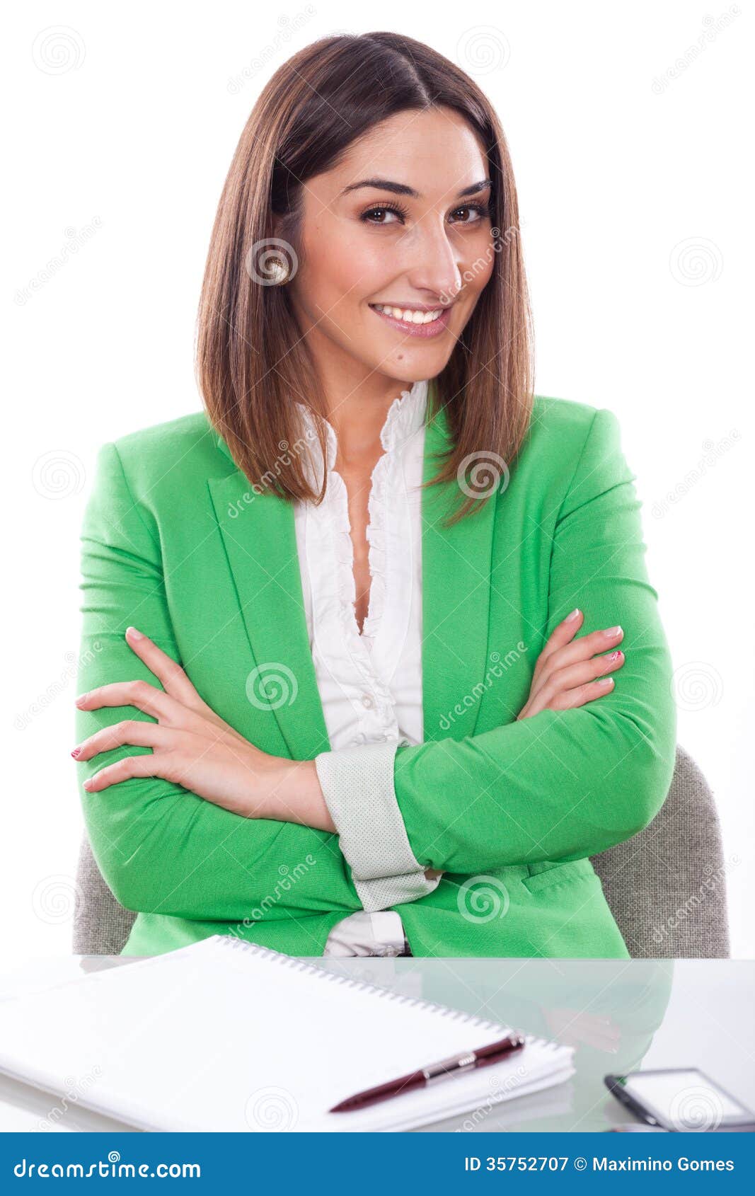Woman with Expression of Confidence and Cheerful Stock Image - Image of ...