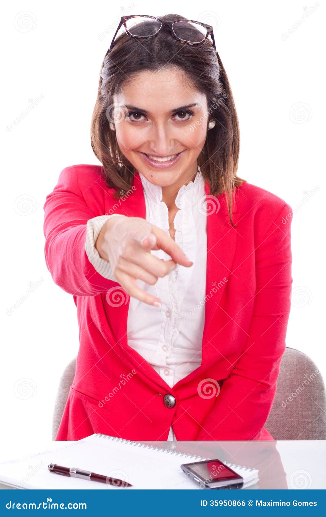Woman with Expression of Confidence and Cheerful Stock Photo - Image of ...