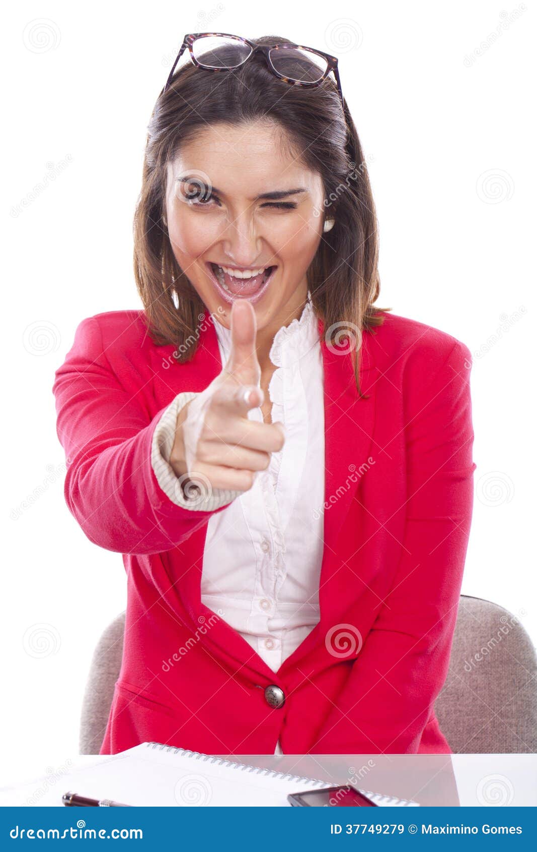 Woman with Expression of Confidence and Cheerful Stock Image - Image of ...