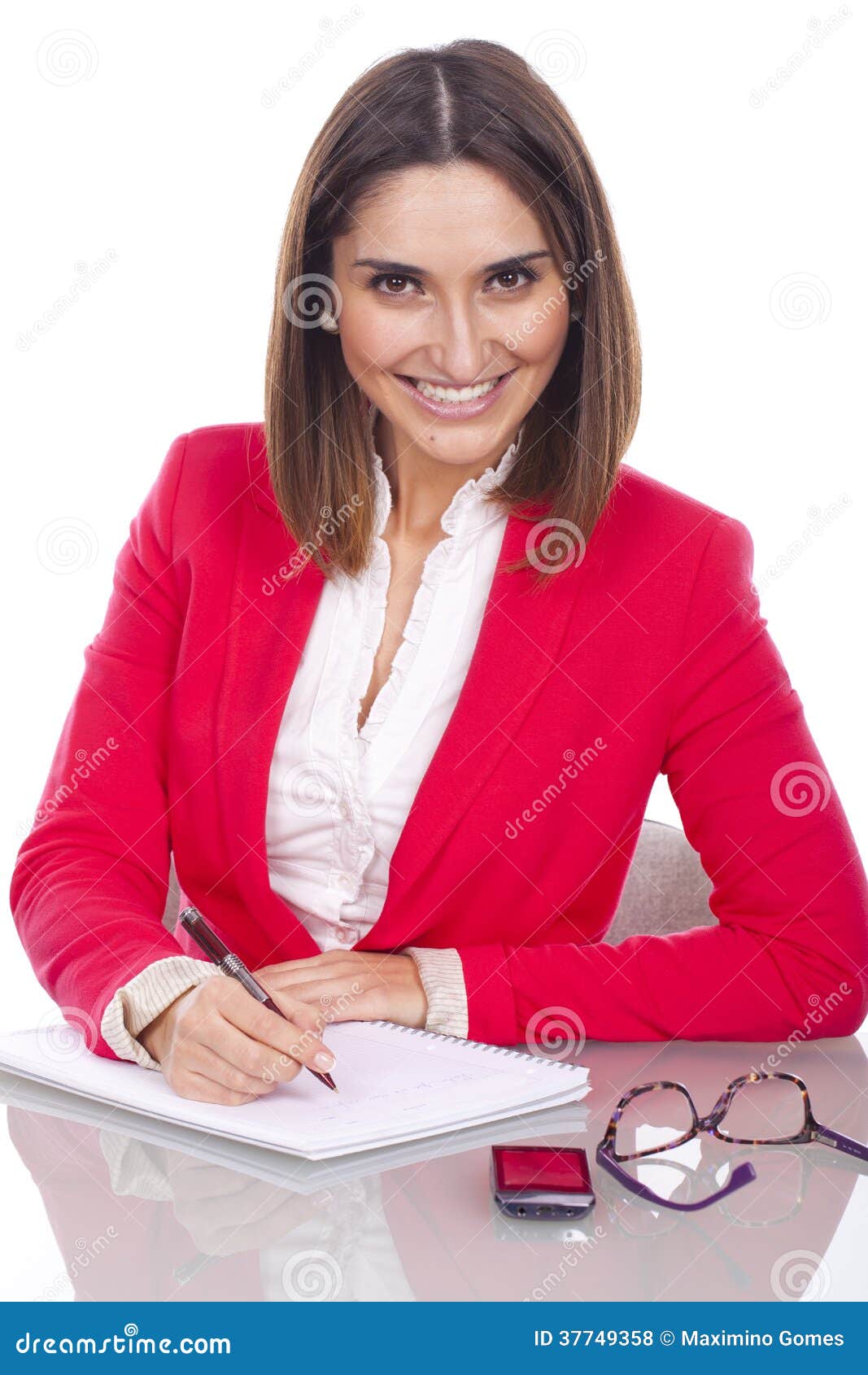 Woman with Expression of Confidence and Cheerful Stock Photo - Image of ...