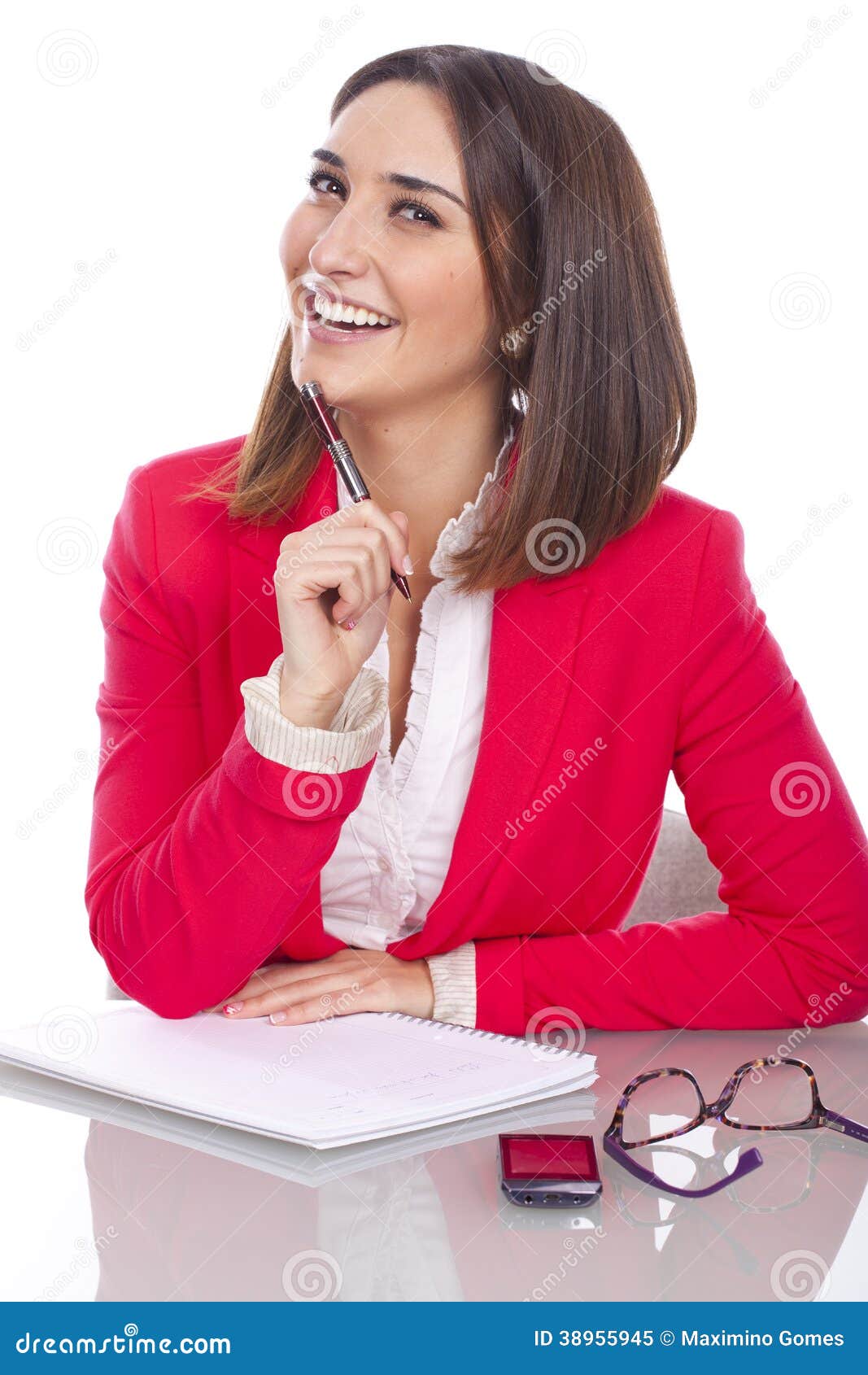 Woman with Expression of Confidence and Cheerful Stock Image - Image of ...