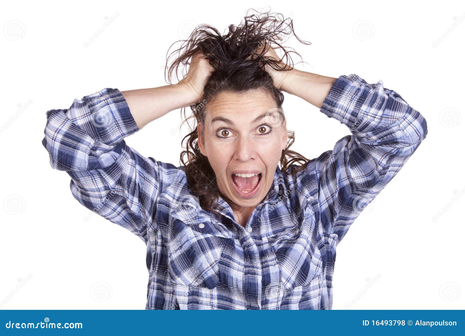 Woman Expression Frazzled Royalty Free Stock Photos - Image: 16493798