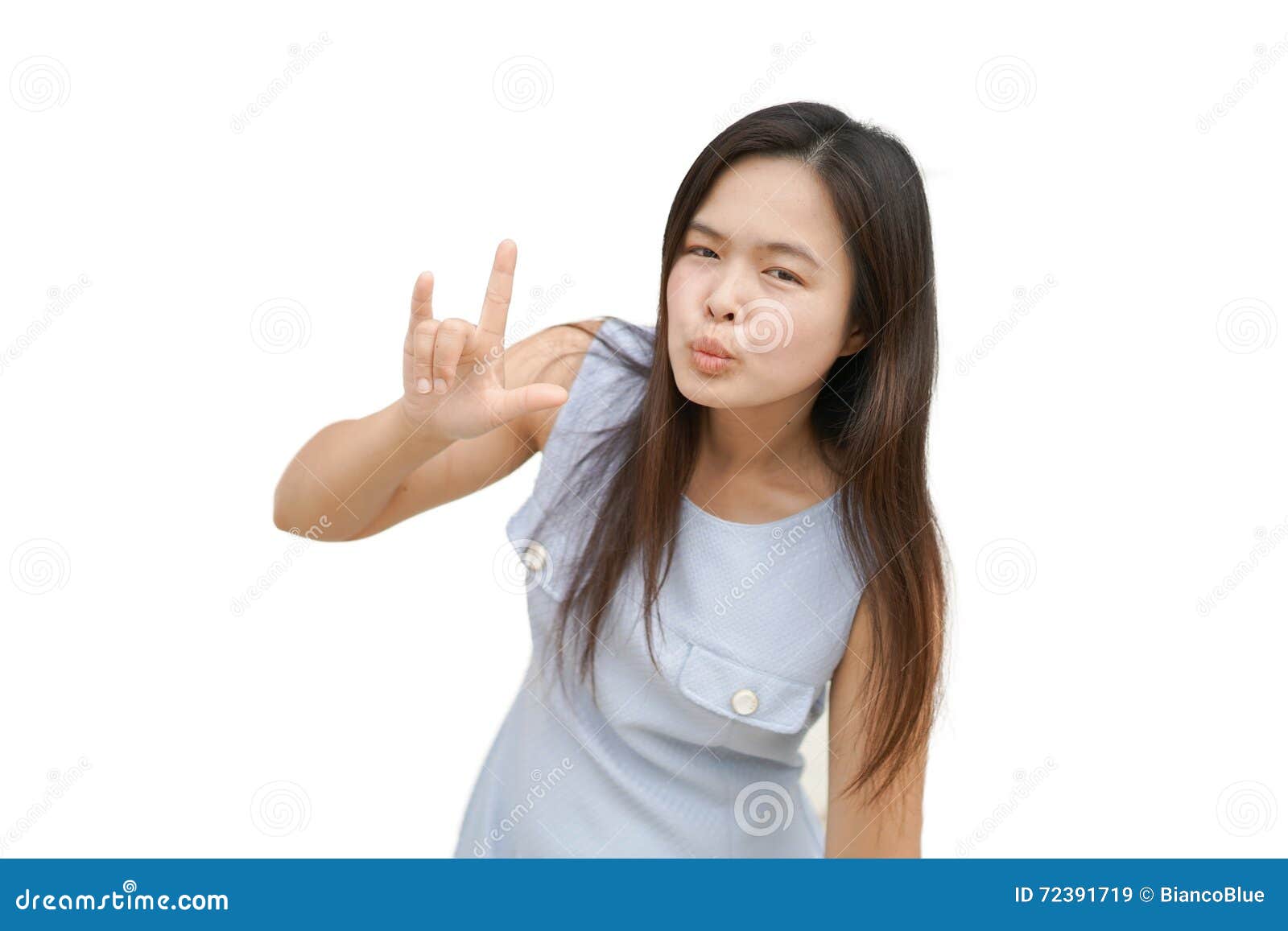 Woman Expression. Love. Isolated Stock Image - Image of charming, adult ...