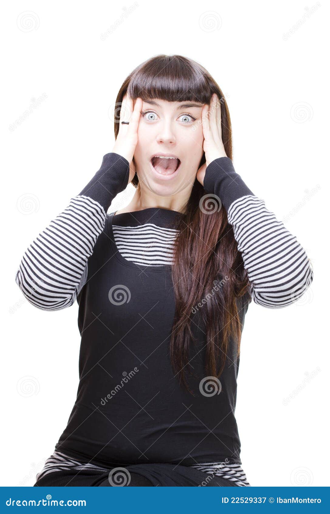 Woman expressions stock image. Image of crazy, young - 22529337