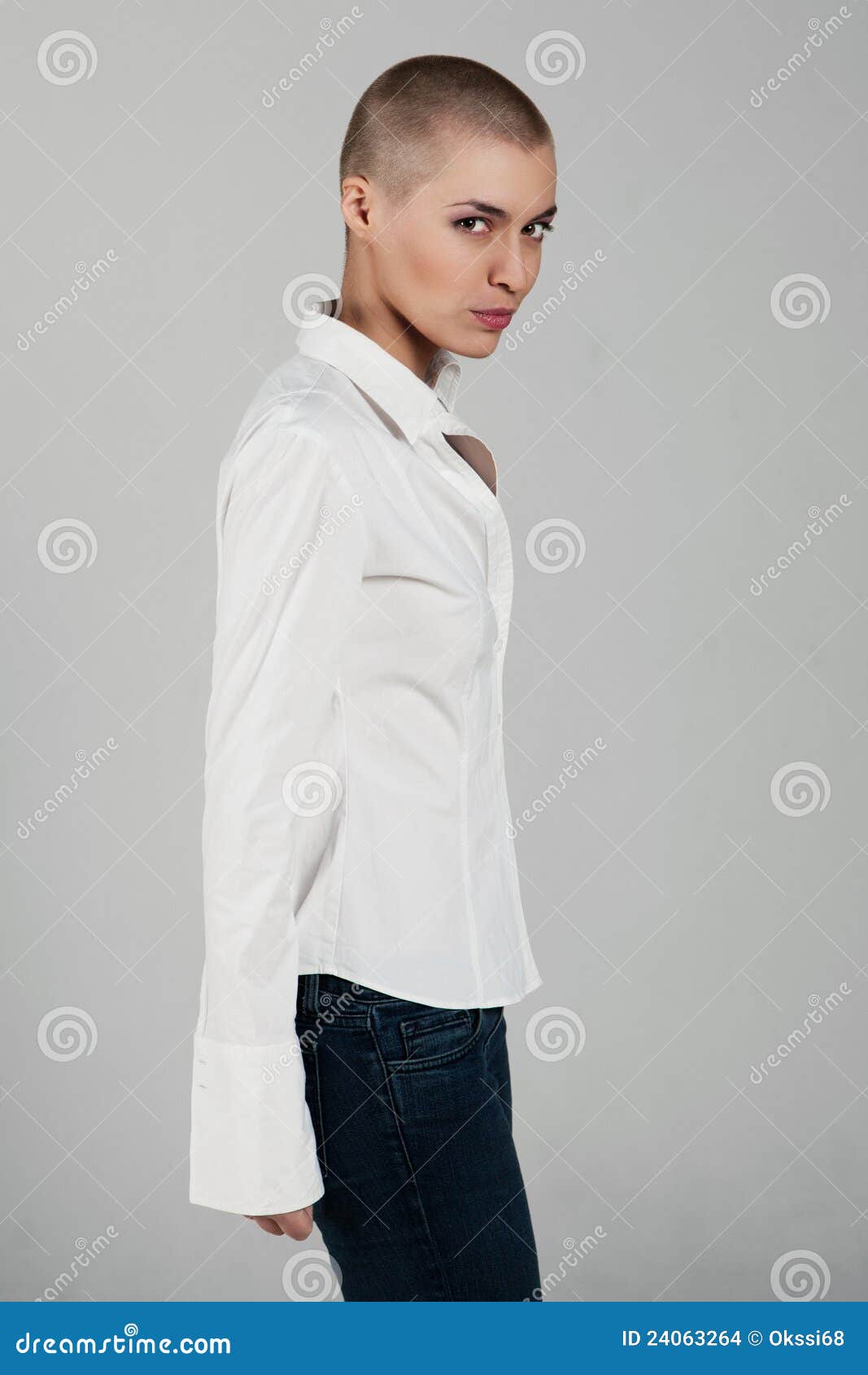 Woman with extreme hairdo stock photo. Image of skin - 24063264